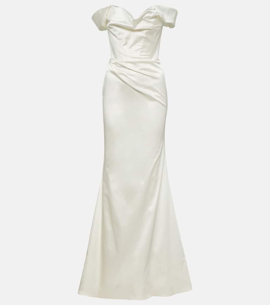 Vivienne Westwood Bridal Nova Cora Satin Gown in White | Lyst