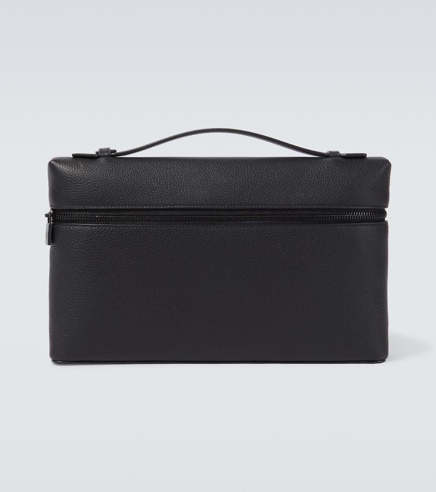 Loro Piana Extra Leather Pouch in Black for Men | Lyst