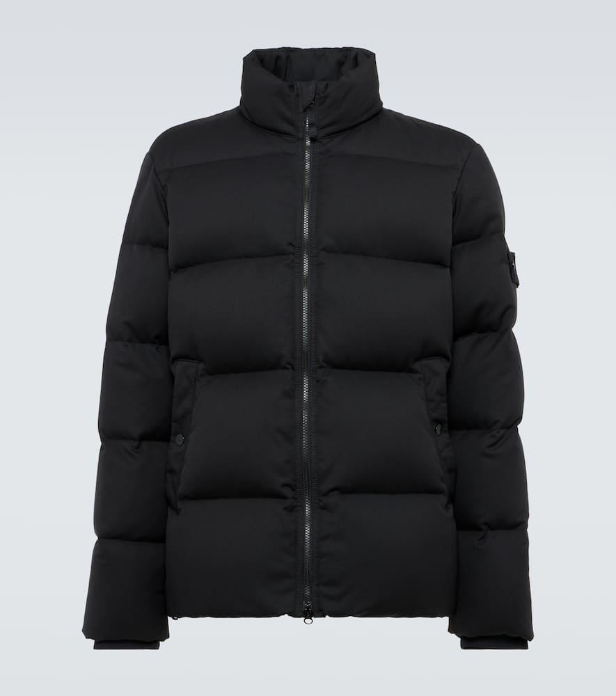 Stone Island Ghost Compass Virgin Wool Down Jacket in Black for Men | Lyst