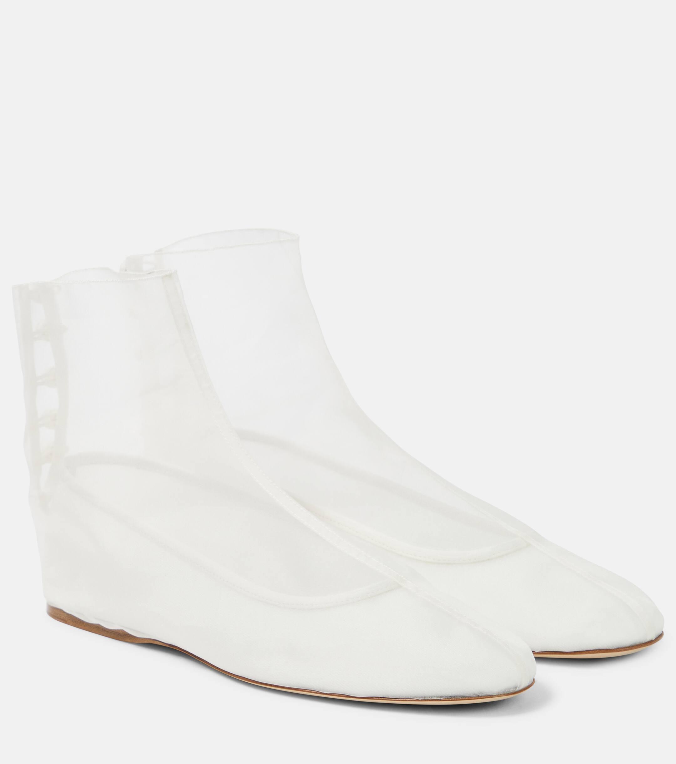 The Row Nymph Organza Ballet Flats in White | Lyst UK