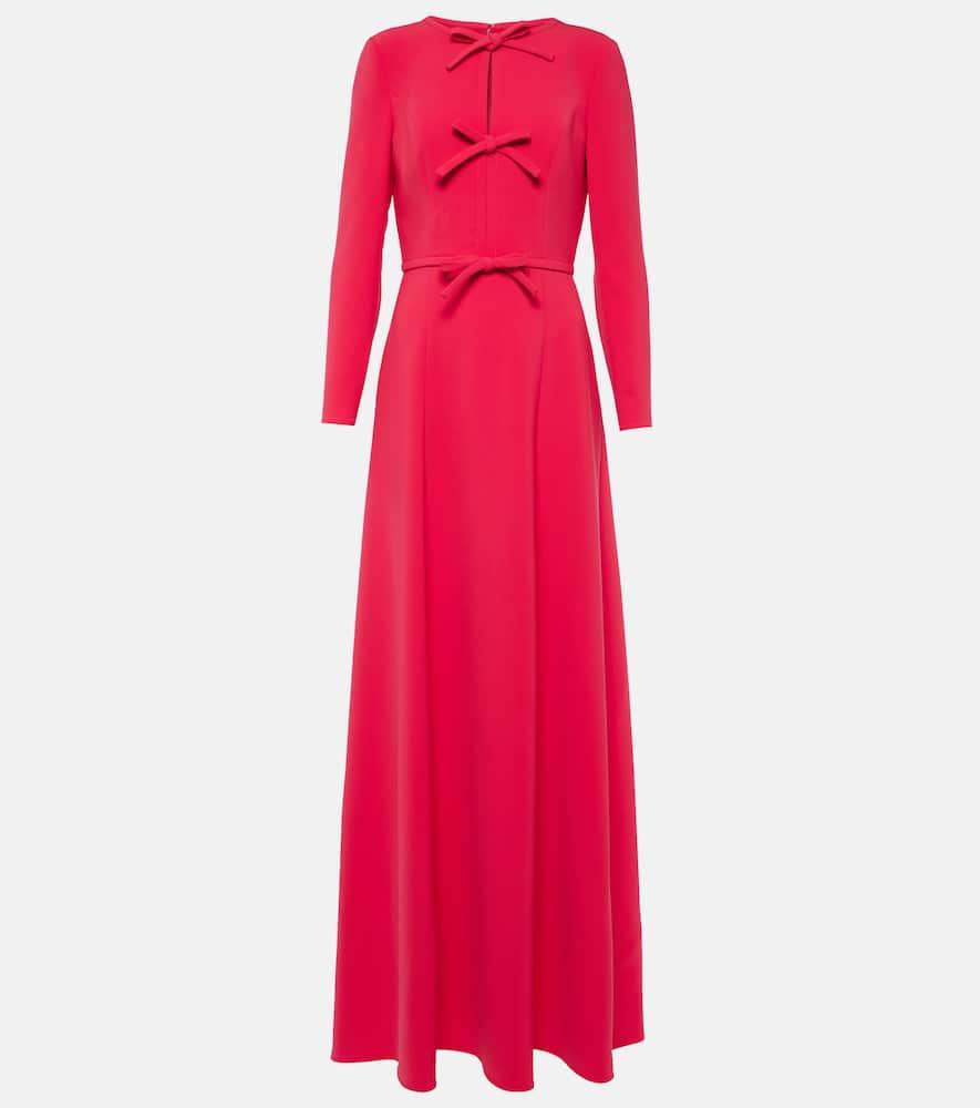 Carolina Herrera Bow-Detail Crepe Gown in Red | Lyst Carolina Herrera Bow-Detail Crepe Gown in Red | Lyst