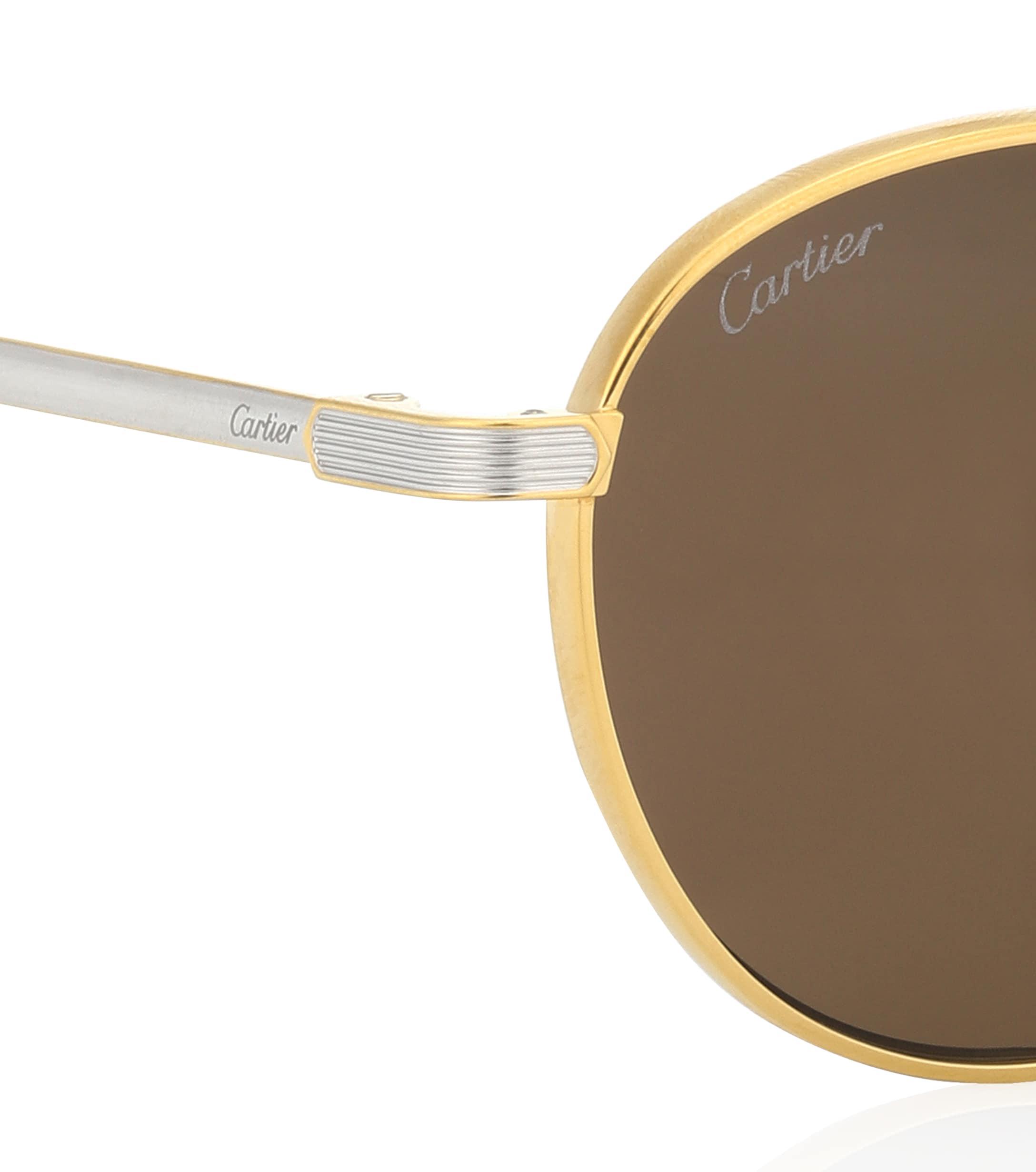 Cartier Synthetic C De Cartier Round Sunglasses in Gold (Metallic) - Lyst