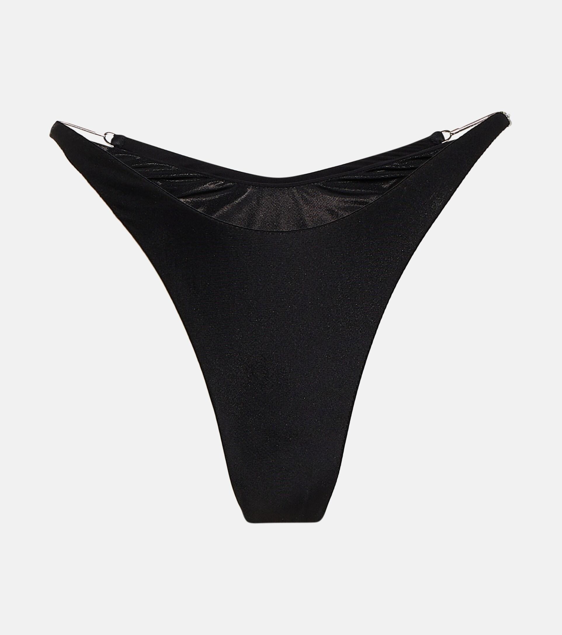 Mugler Cutout Bikini Bottoms In Black Lyst