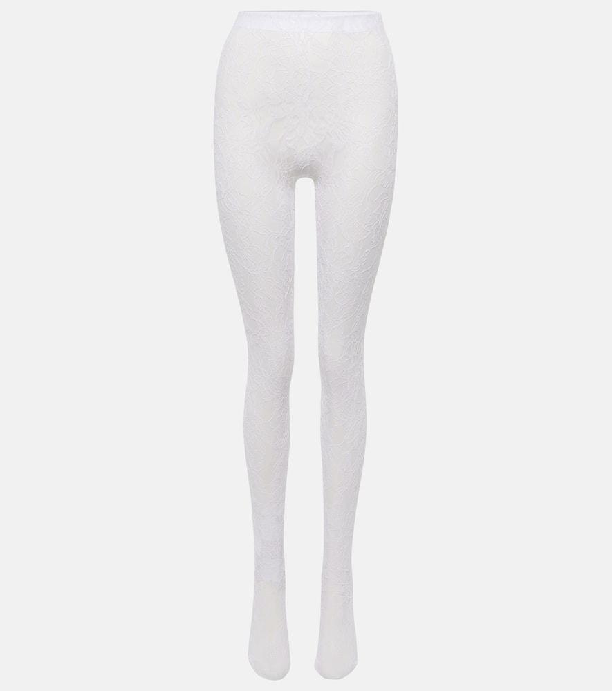 Wardrobe NYC Lace Tights in White | Lyst