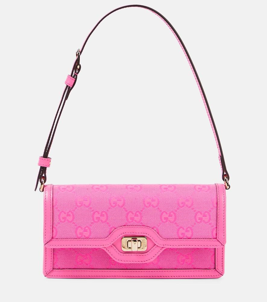 Gucci Luce Mini GG Canvas Shoulder Bag in Pink | Lyst