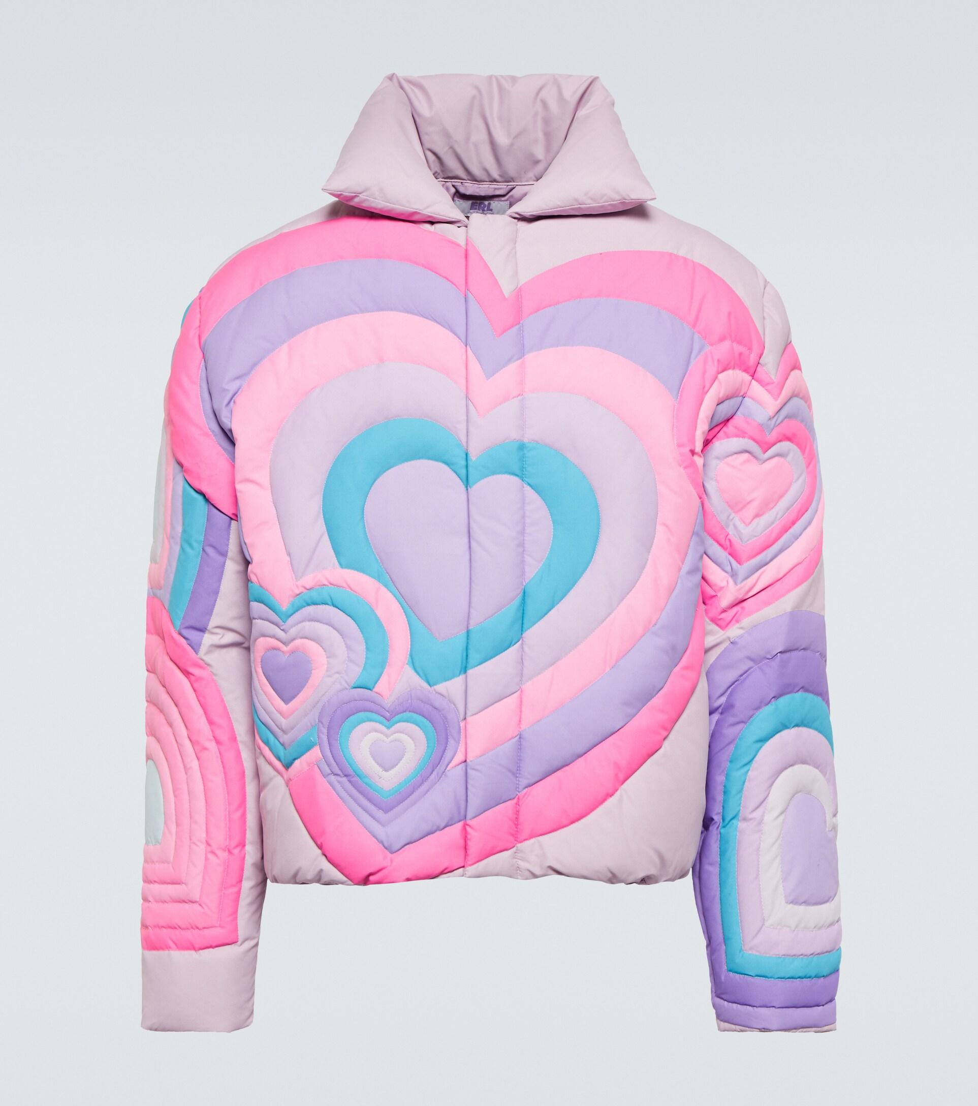 ERL Synthetic Quilted Puffer Jacket in Purple (Pink) for Men | Lyst