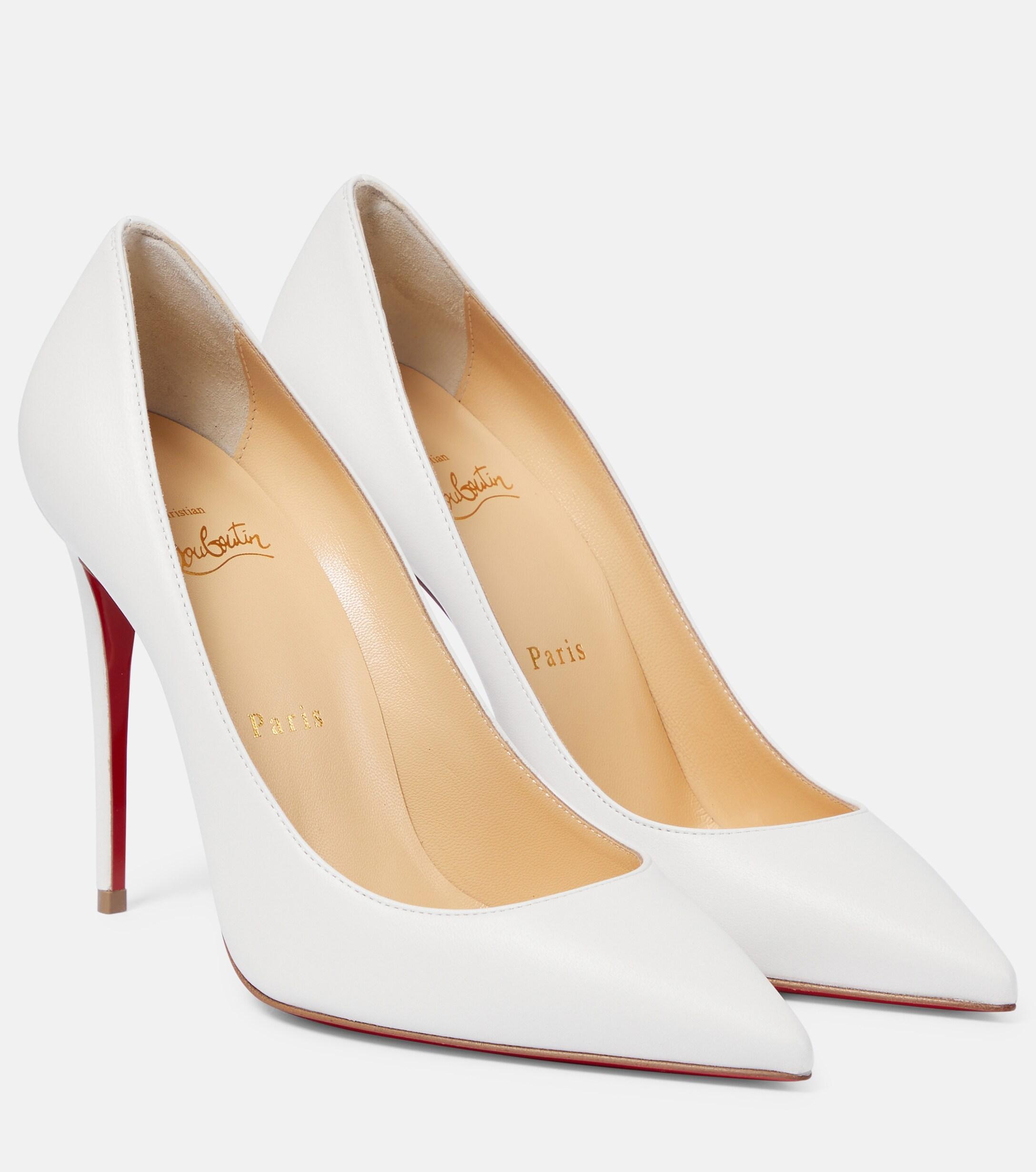 Christian Louboutin Kate Nappa Pumps in White | Lyst Canada