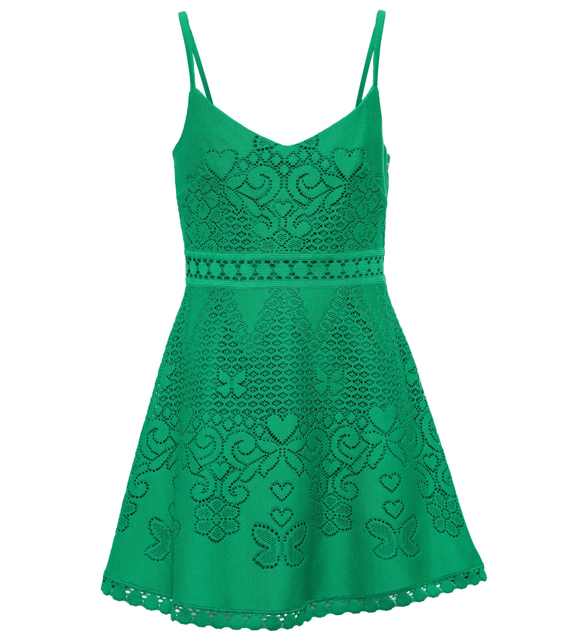 Valentino Green Lace Dress