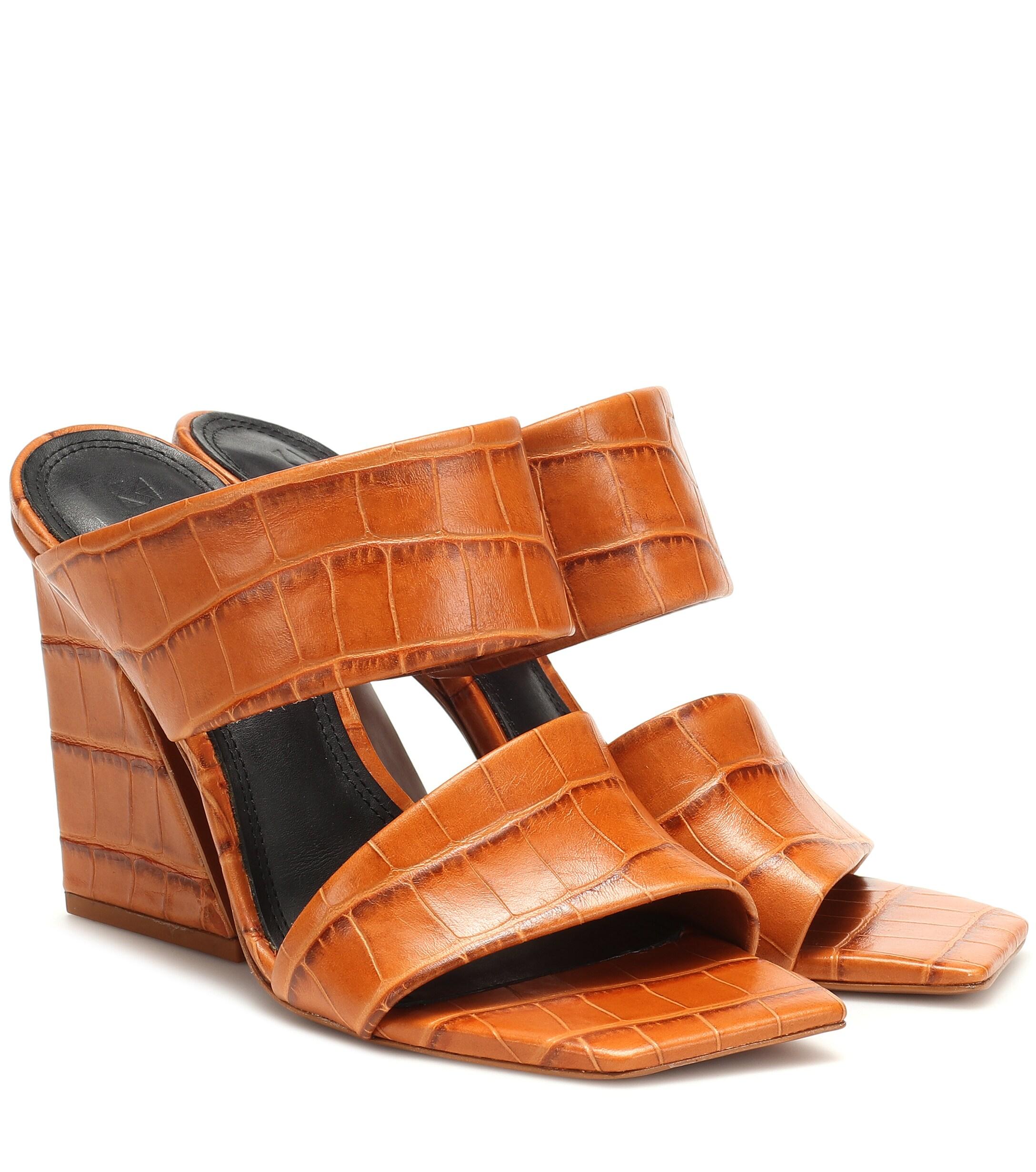 MERCEDES CASTILLO Laurann Leather Sandals in Brown - Lyst
