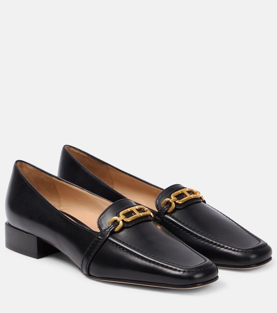 Tom Ford Monogram Leather Loafers in Black | Lyst