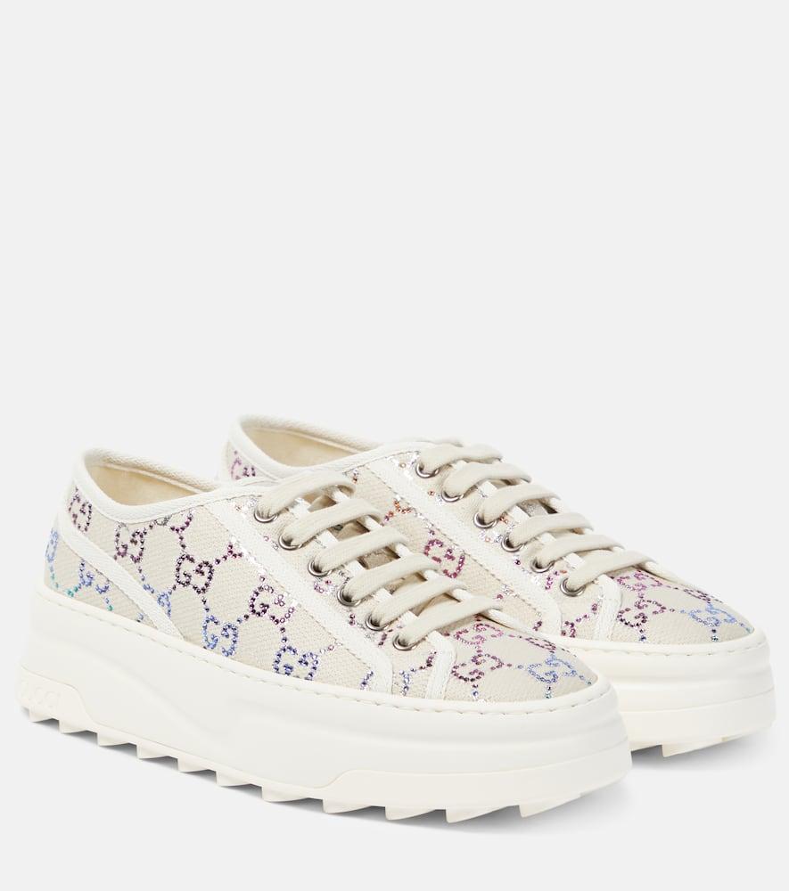 Gucci Platform Sneakers, in White | Lyst