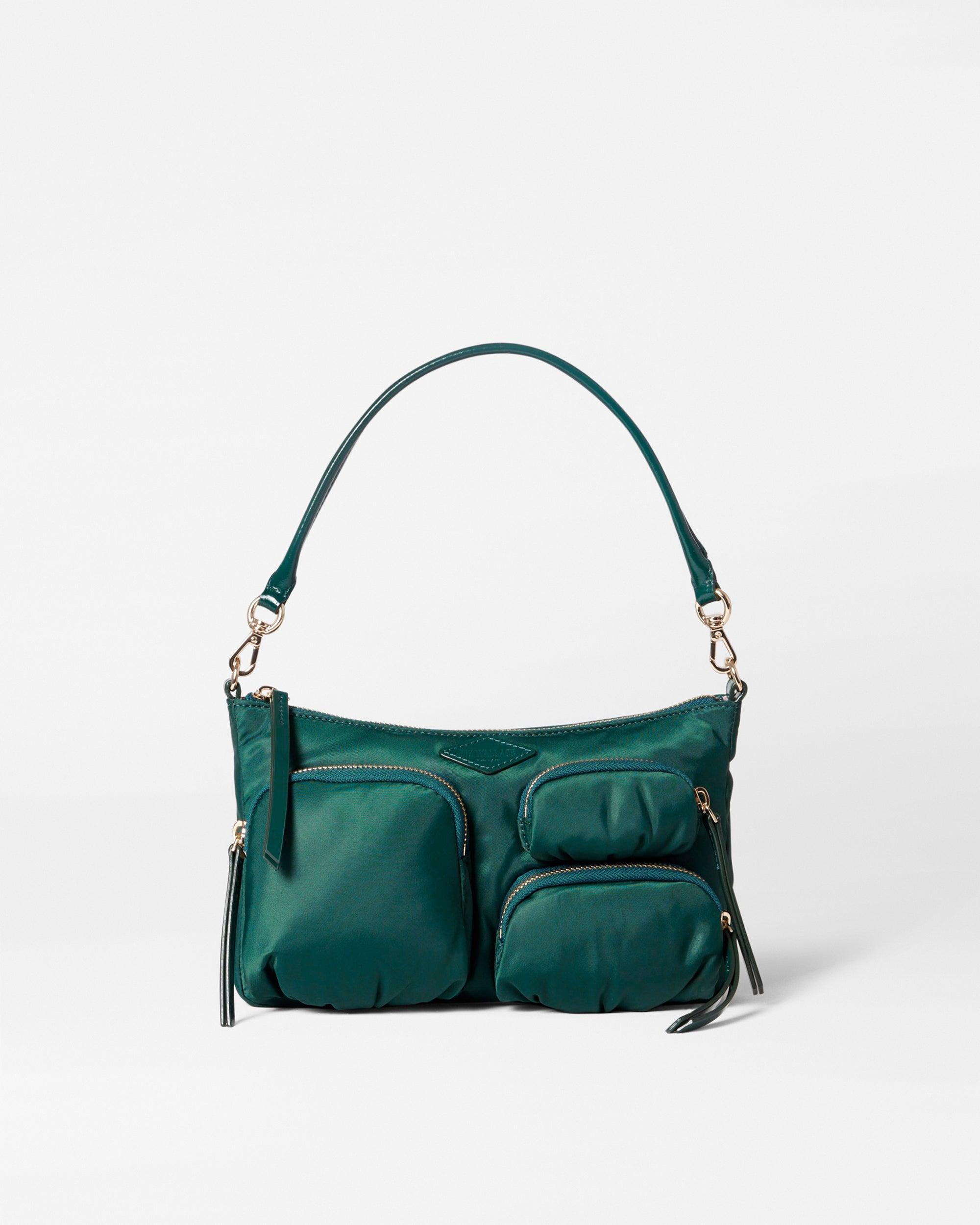 MZ Wallace Emerald Chelsea Petite Shoulder in Green | Lyst