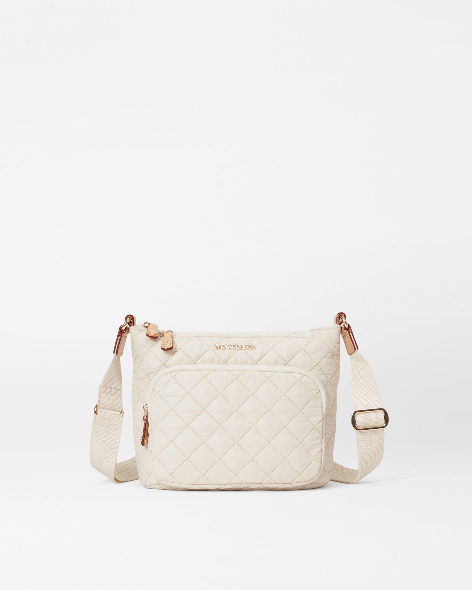 MZ Wallace Sandshell Metro Scout Crossbody Deluxe in Natural | Lyst