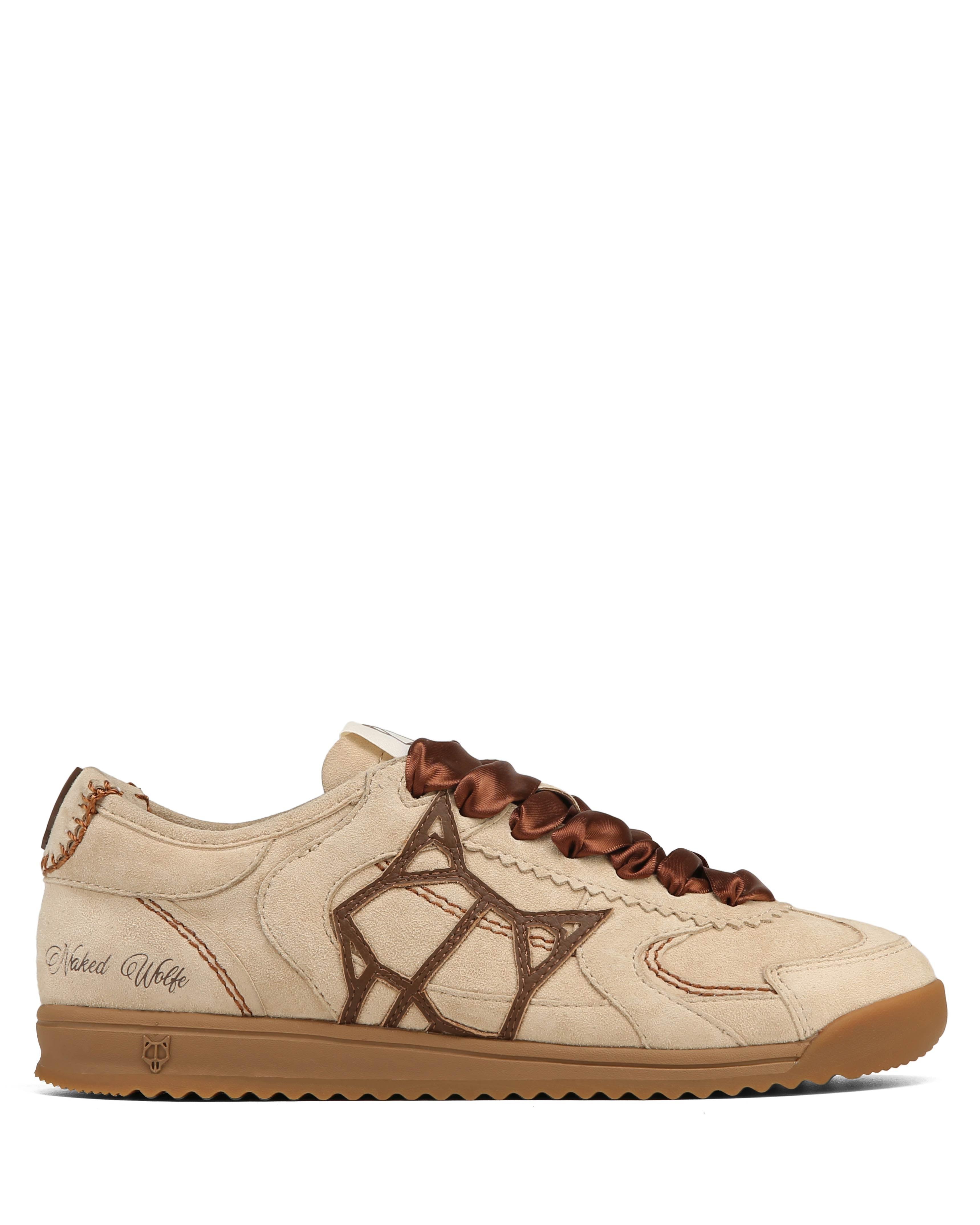 Naked Wolfe Suede Low-Top Sneakers in Brown | Lyst