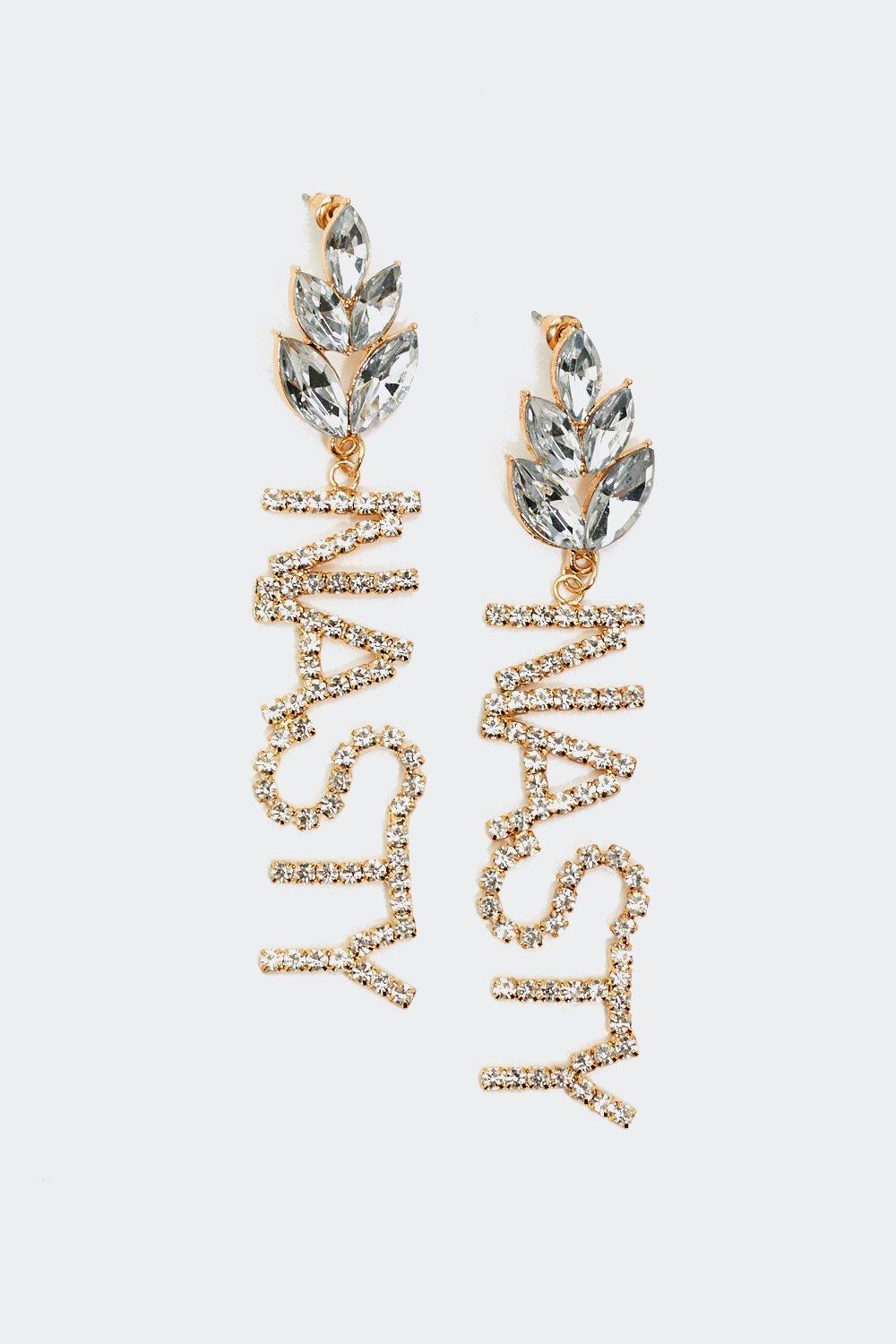 Nasty Gal Synthetic Nasty Diamante Earrings in Gold (Metallic) - Lyst