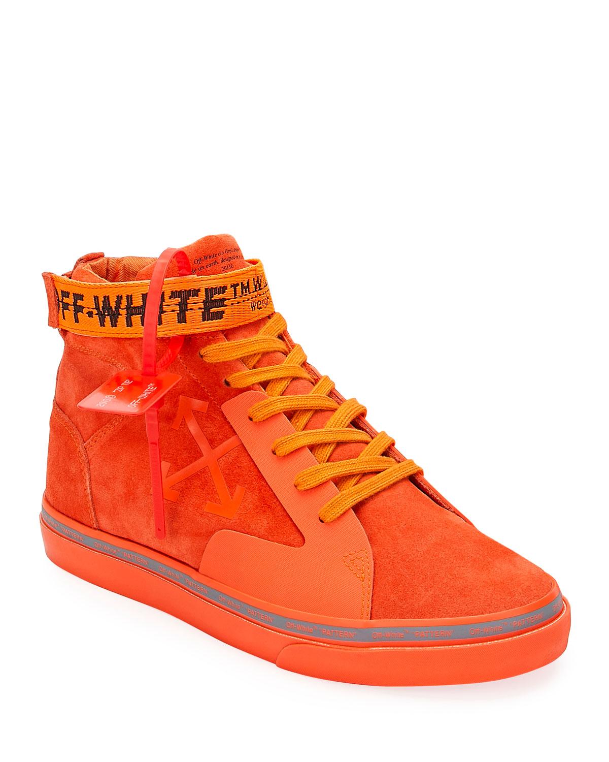 Off-White c/o Virgil Abloh Men's Tonal Suede Mid-top Skate Sneakers in ...