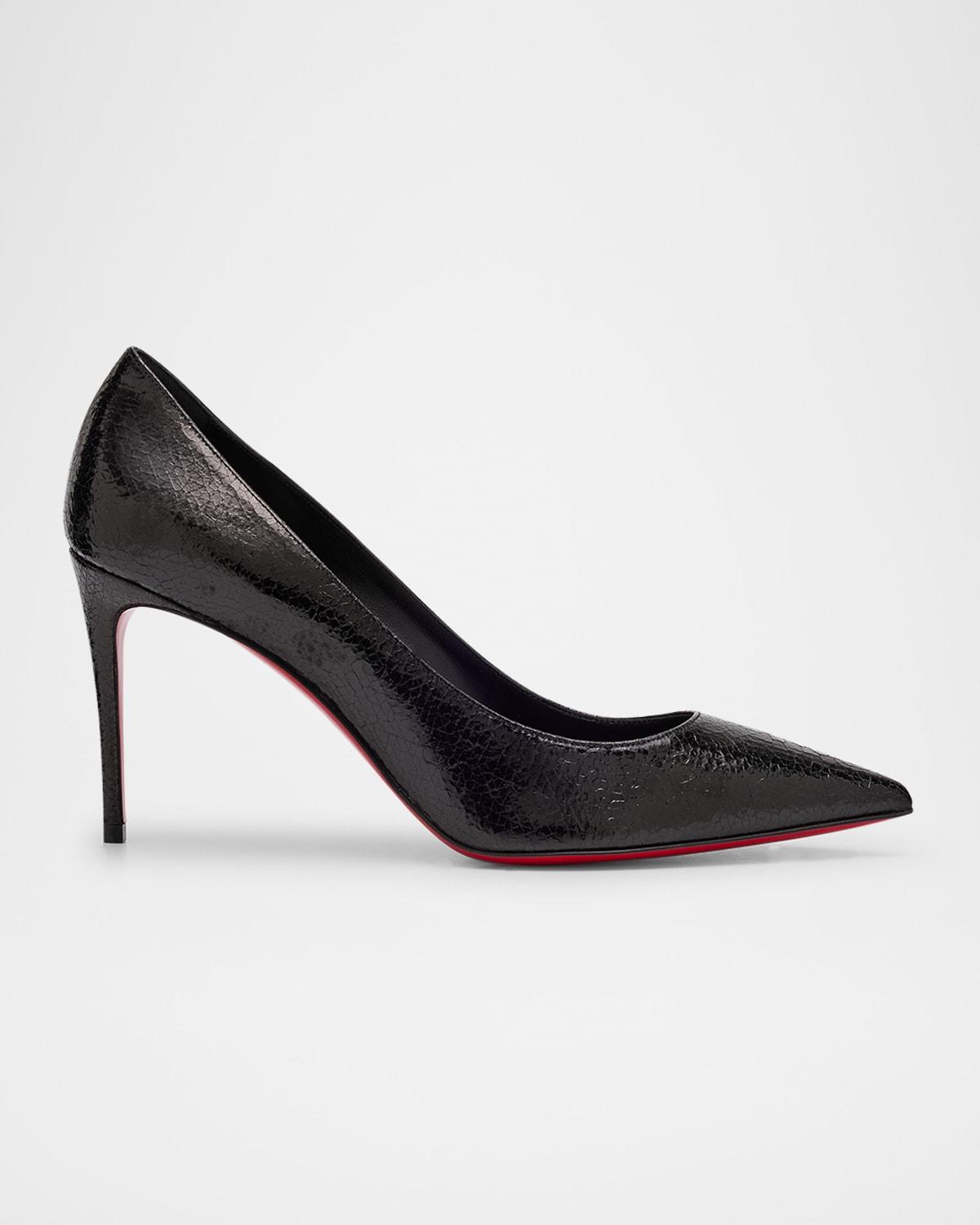 Christian Louboutin Kate Specchio Sole Leather Pumps in Black | Lyst