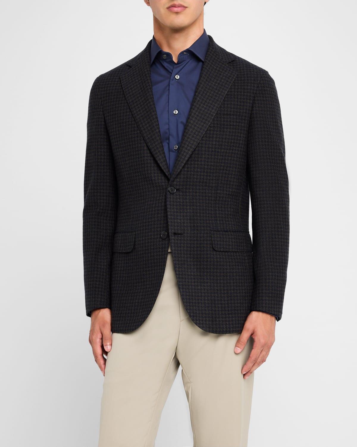Brioni Houndstooth Sport Coat in Blue for Men | Lyst