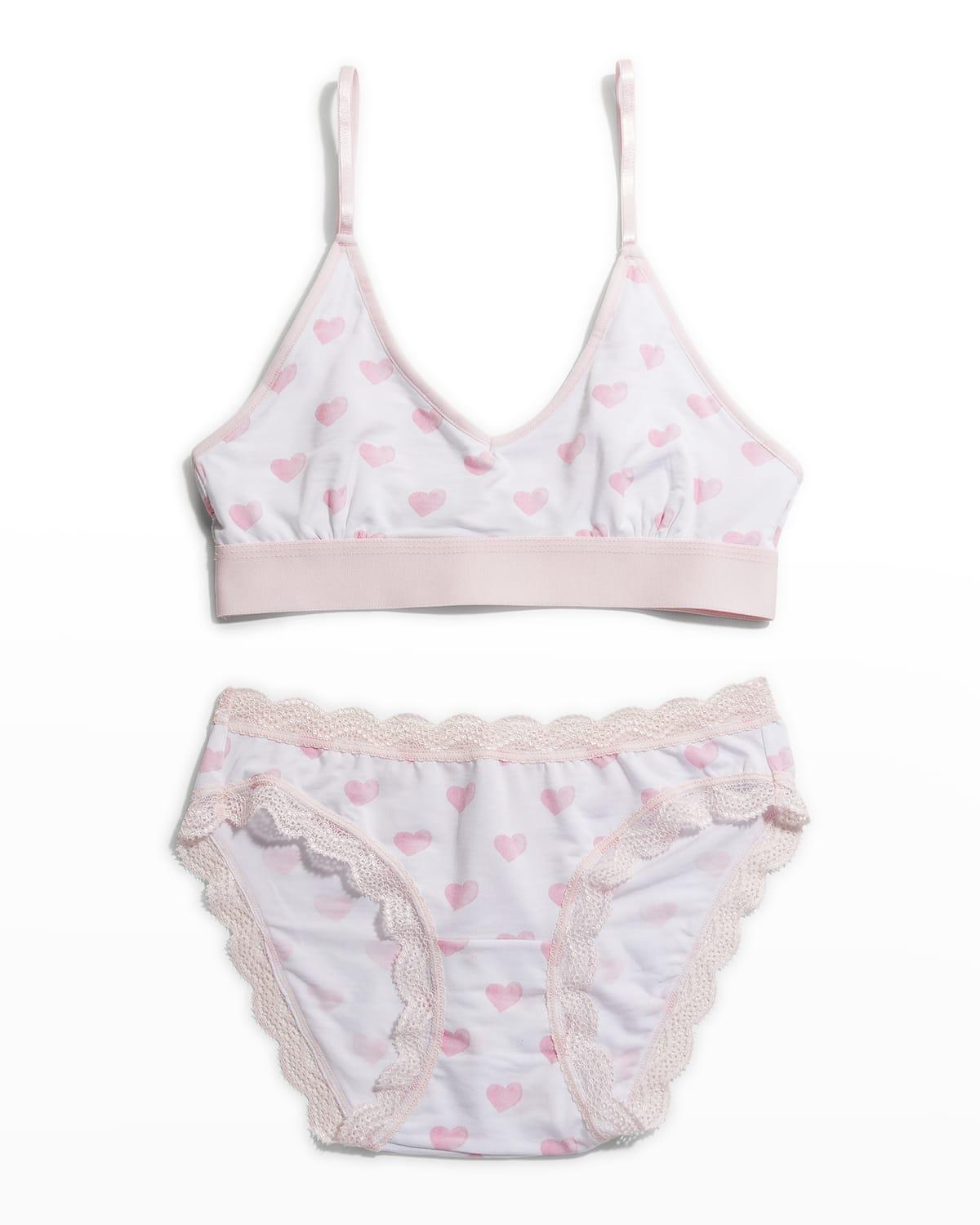 Stripe And Stare Sweetheart T Shirt Bra And Knickers Set In White Lyst