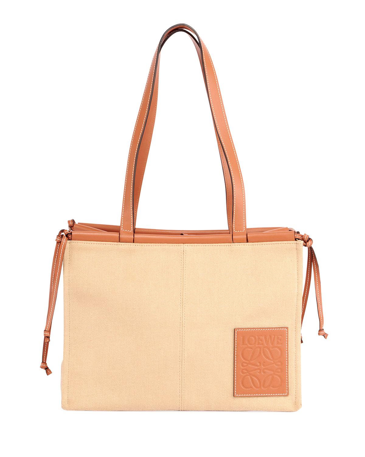 Loewe Cushion Canvas Tote Bag in Beige (Natural) - Lyst