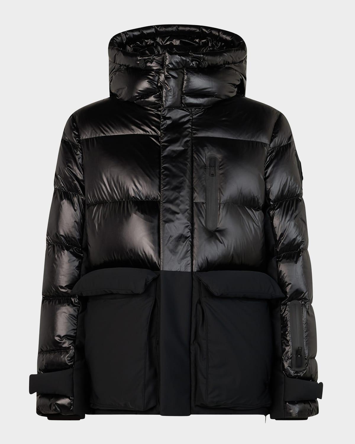 Moose Knuckles Adams Peak Down Jacket in Black for Men | Lyst