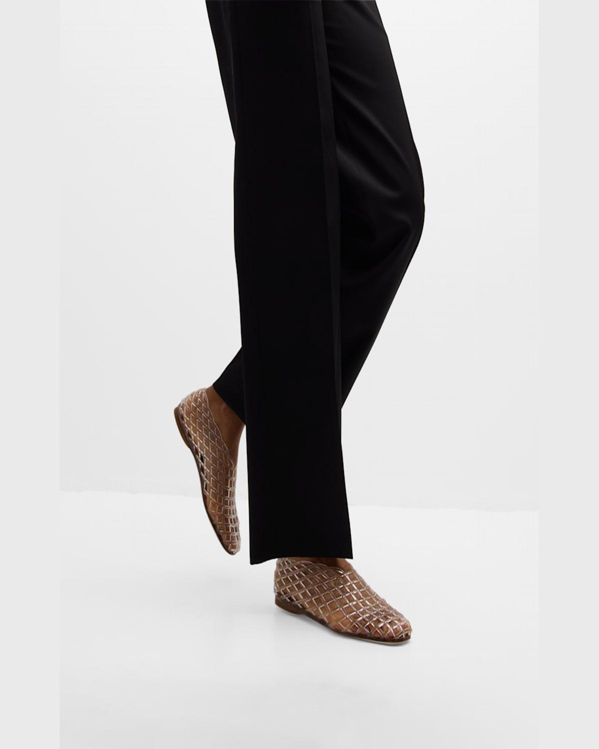 The Row Mara Rubber Mesh Ballerina Flats in White | Lyst The Row Mara Rubber Mesh Ballerina Flats in White | Lyst
