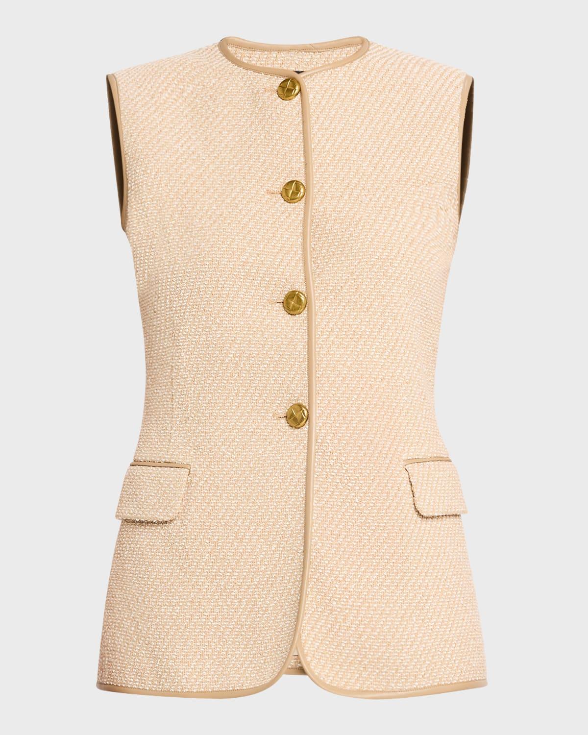 Rag & Bone Bartlet Italian Tweed Vest in Natural | Lyst