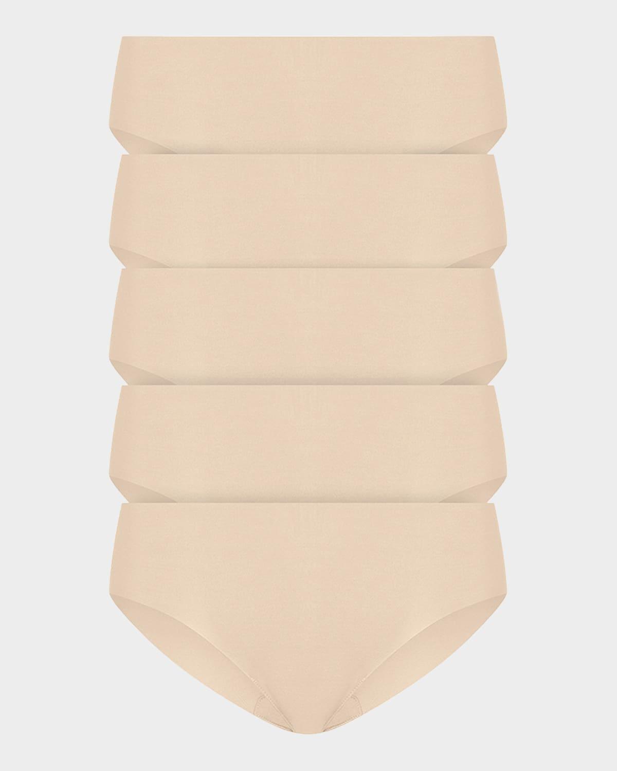 Commando Classic Low-Rise Microfiber Bikini Briefs, Pack Of 5 in ...