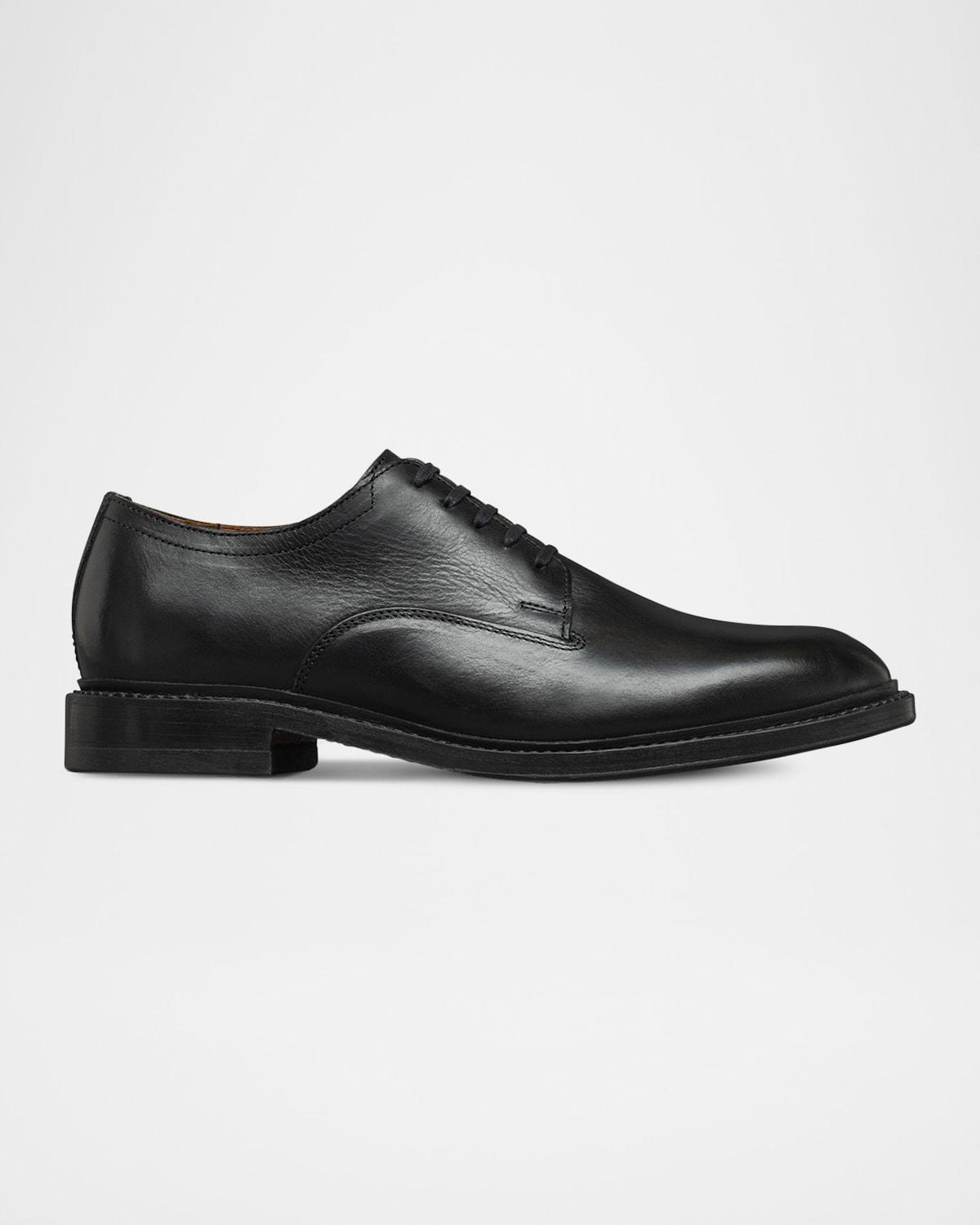 Allen Edmonds Trevor Leather Plain-Toe Derby Shoes in Black for Men | Lyst