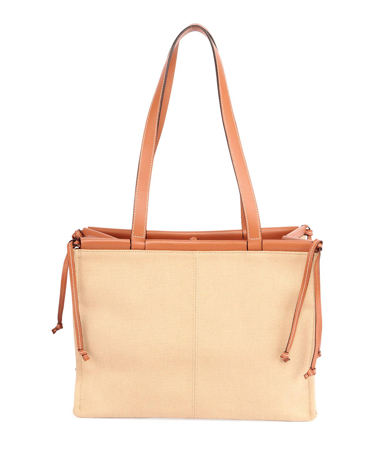 Loewe Cushion Canvas Tote Bag in Beige (Natural) - Lyst