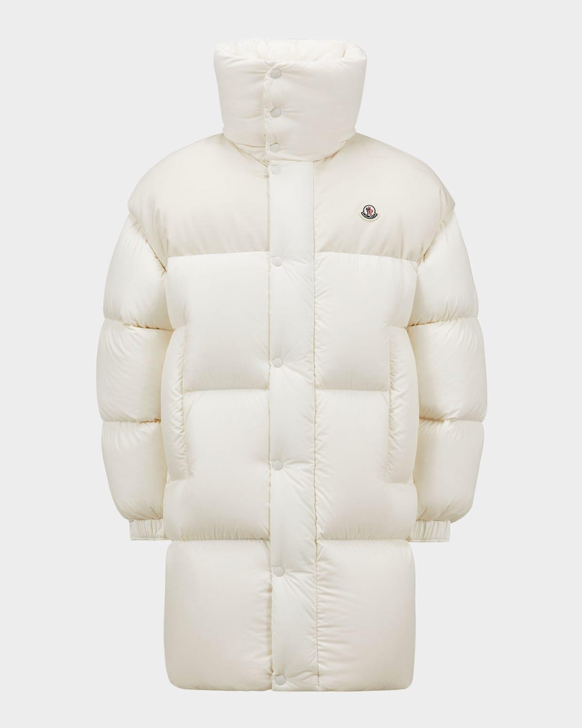 Moncler Verone 2 Snap-Front Puffer Jacket in White | Lyst