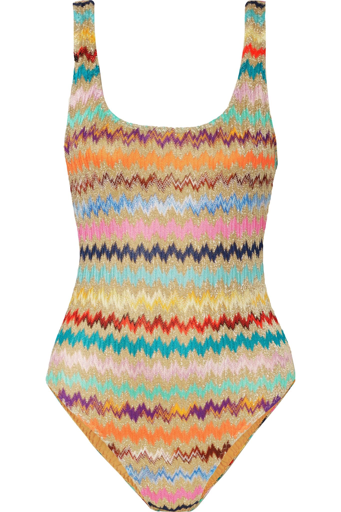 Missoni Synthetic Mare Metallic Crochet-knit Swimsuit in Orange - Lyst Missoni Synthetic Mare Metallic Crochet-knit Swimsuit in Orange - Lyst