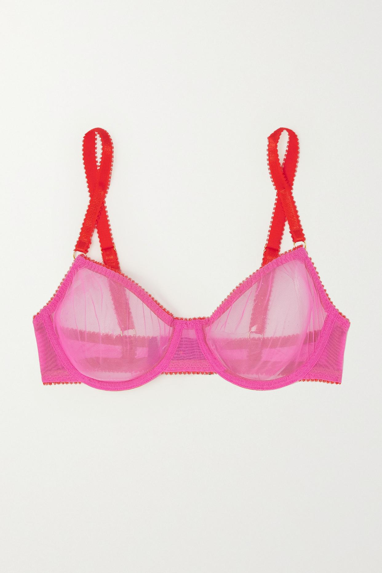 Dora Larsen + Net Sustain Pixie Clean Recycled-tulle Underwired Bra in ...