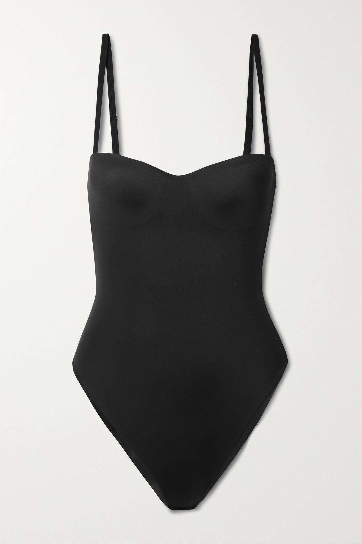 Skims Thong Bodysuit in Black | Lyst