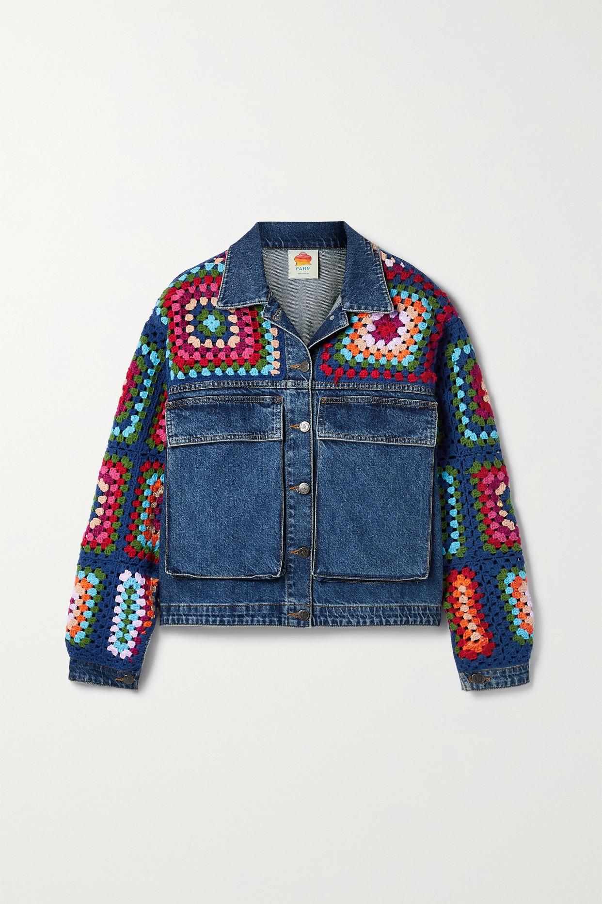 Farm Rio Crochet Jacket at Billie Barker blog