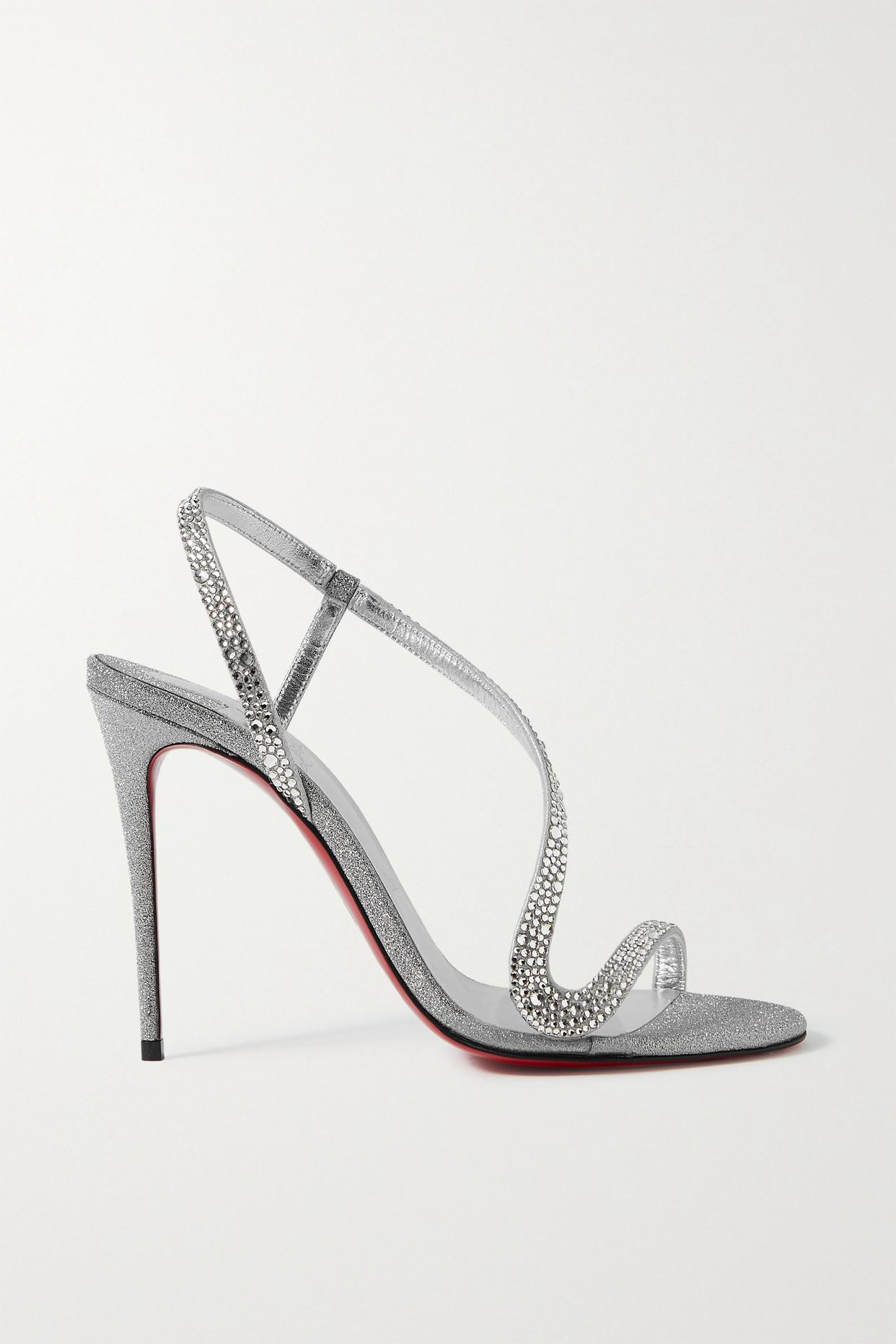 Christian Louboutin Rosalie Strass 100 Embellished Glittered Leather ...