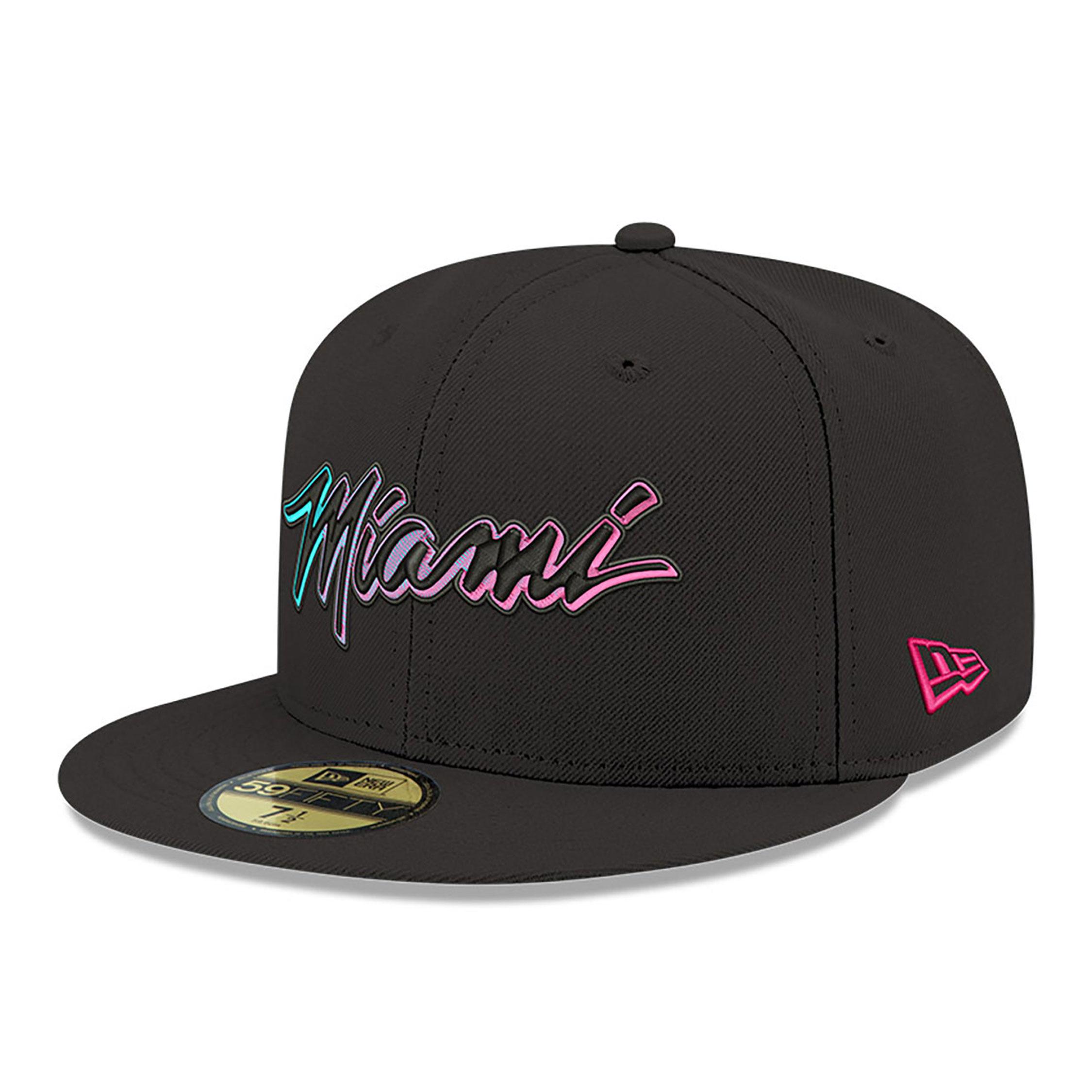 KTZ Miami Heat Nba 305 59fifty Fitted Cap in Black for Men | Lyst UK