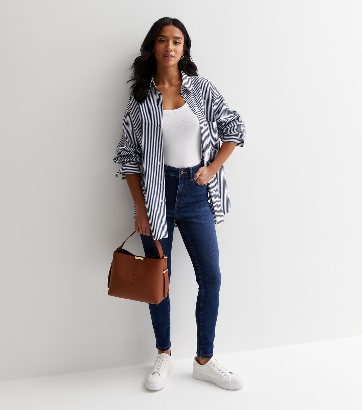 New Look Petite Lift Shape Jenna Skinny Jeans in Blue Lyst UK