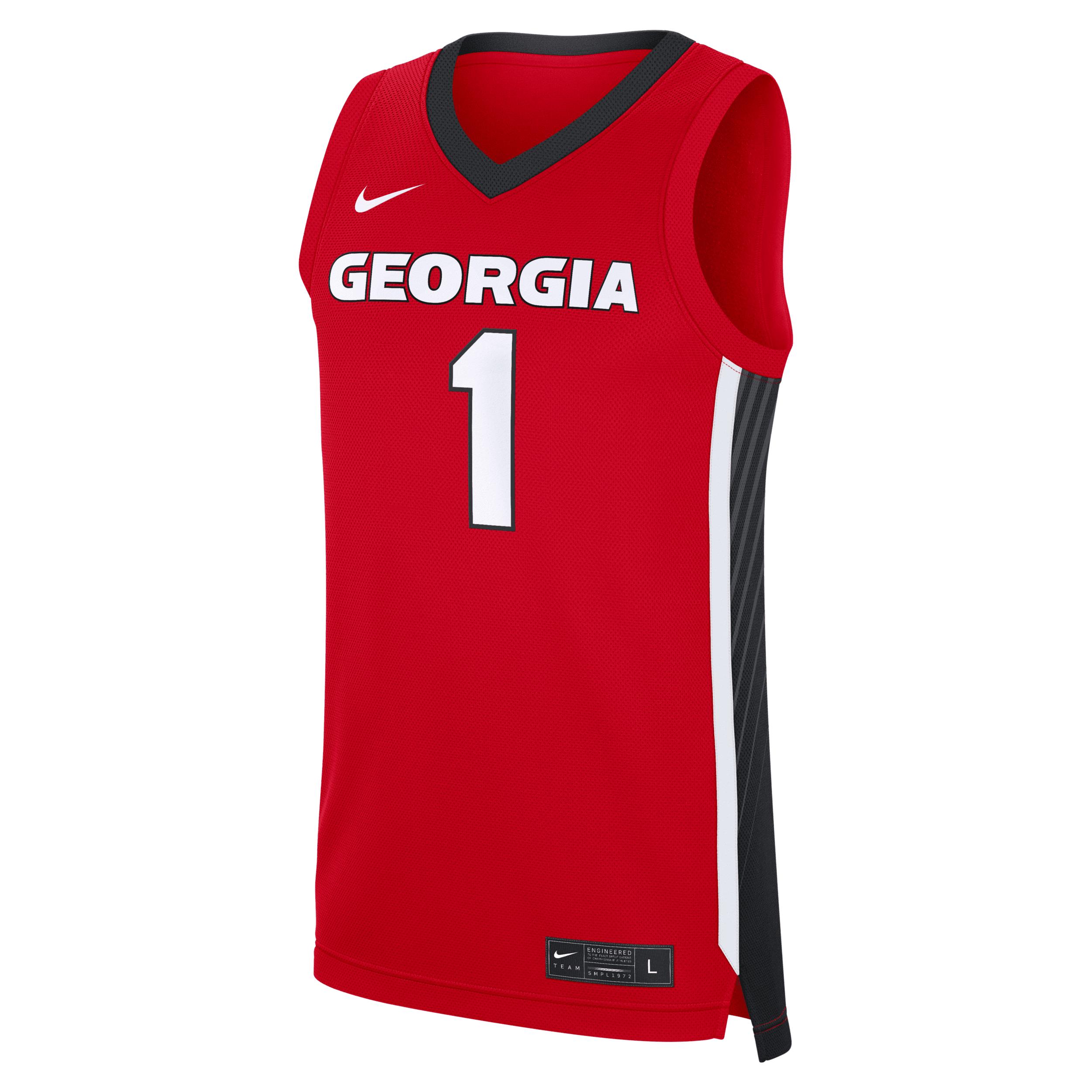 Nike Georgia Bulldogs Replica 'College Basketball Jersey in Red for Men ...