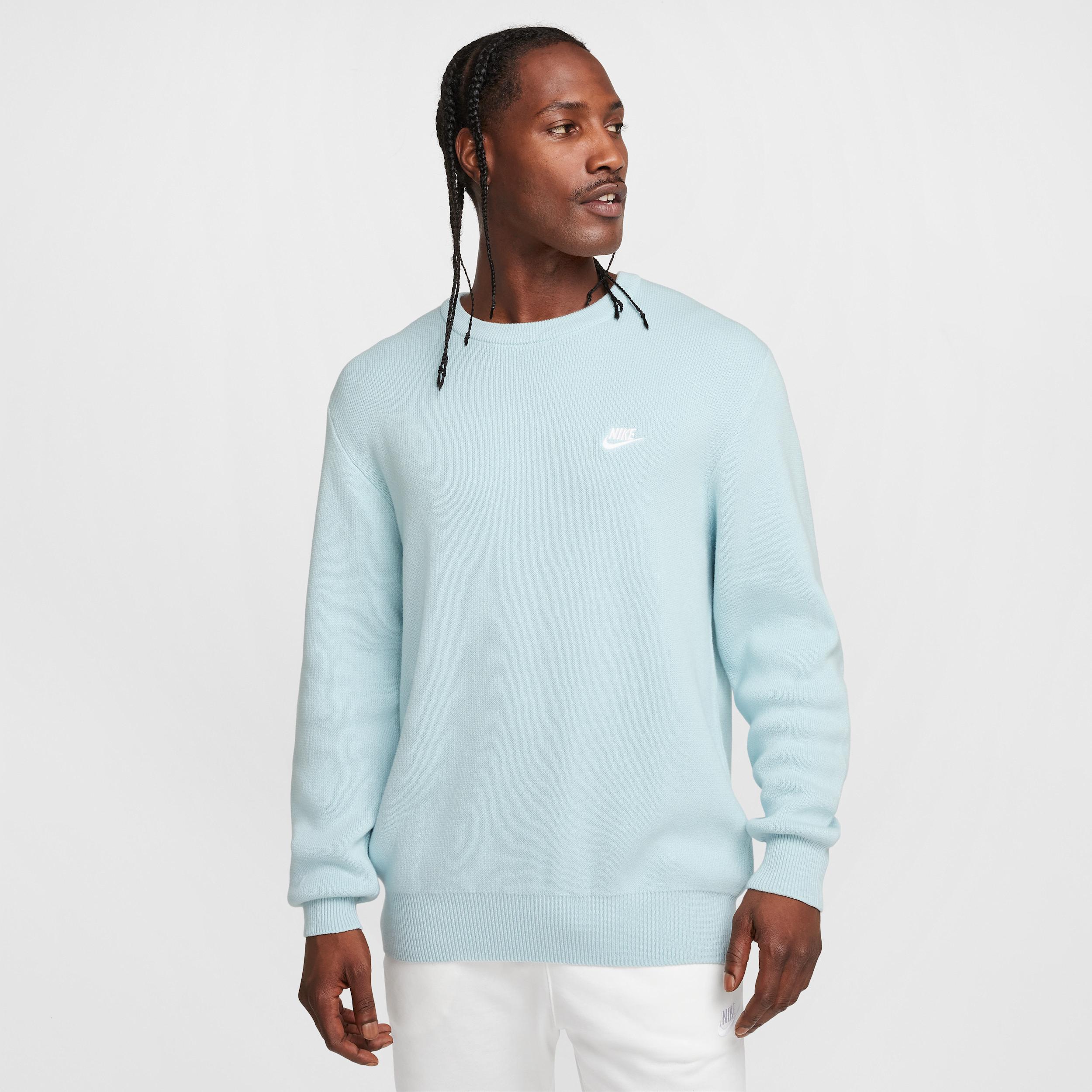 Nike Club Crew-Neck Jumper in Blue for Men | Lyst