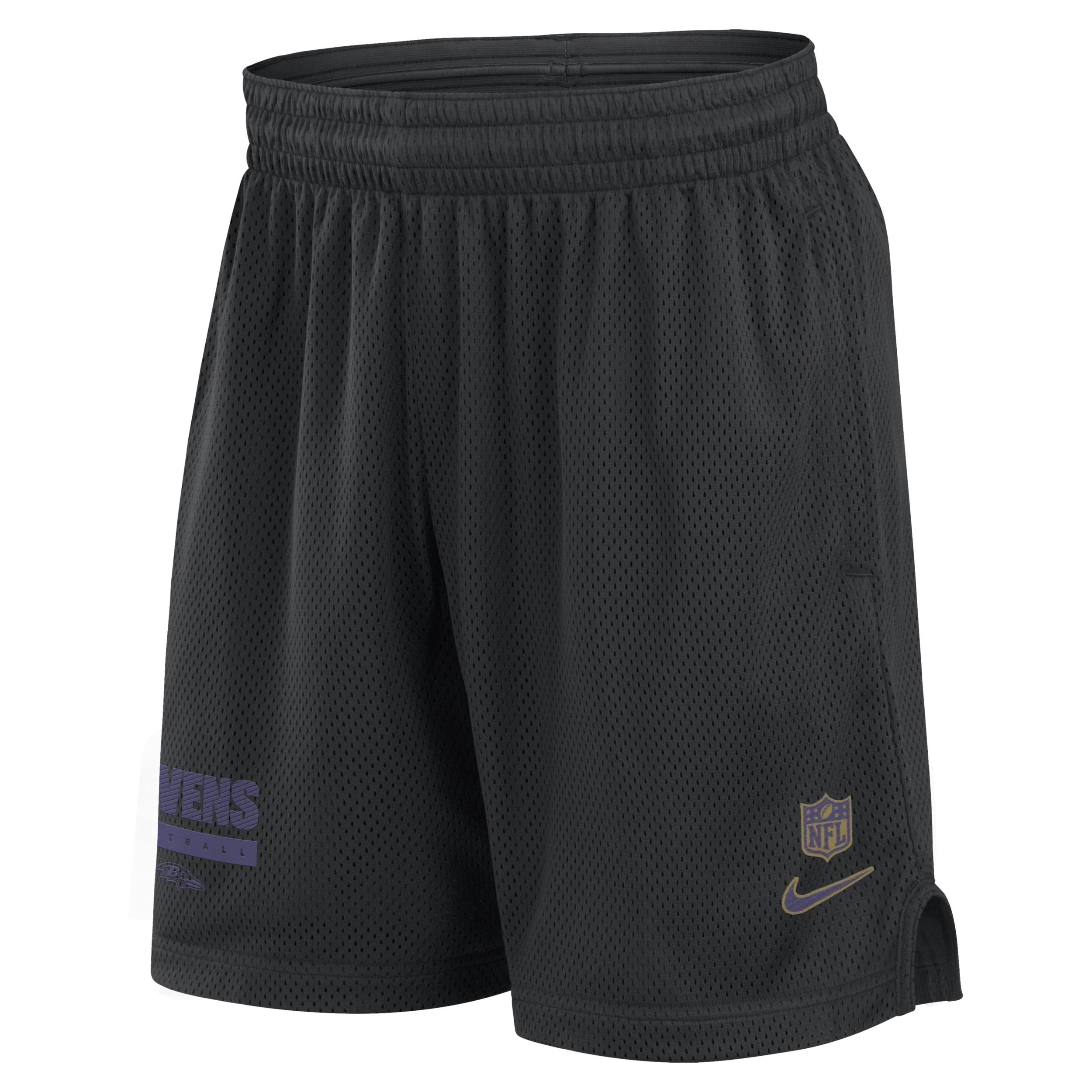 Nike Baltimore Ravens Sideline Dri-fit Nfl Shorts in Black for Men | Lyst