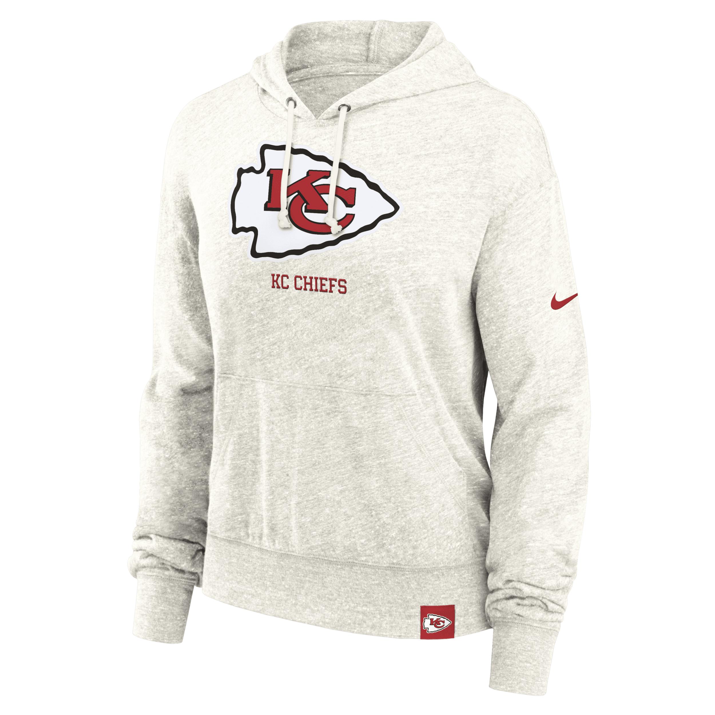 Nike Kansas City Chiefs Gym Vintage Nfl Pullover Hoodie in White | Lyst