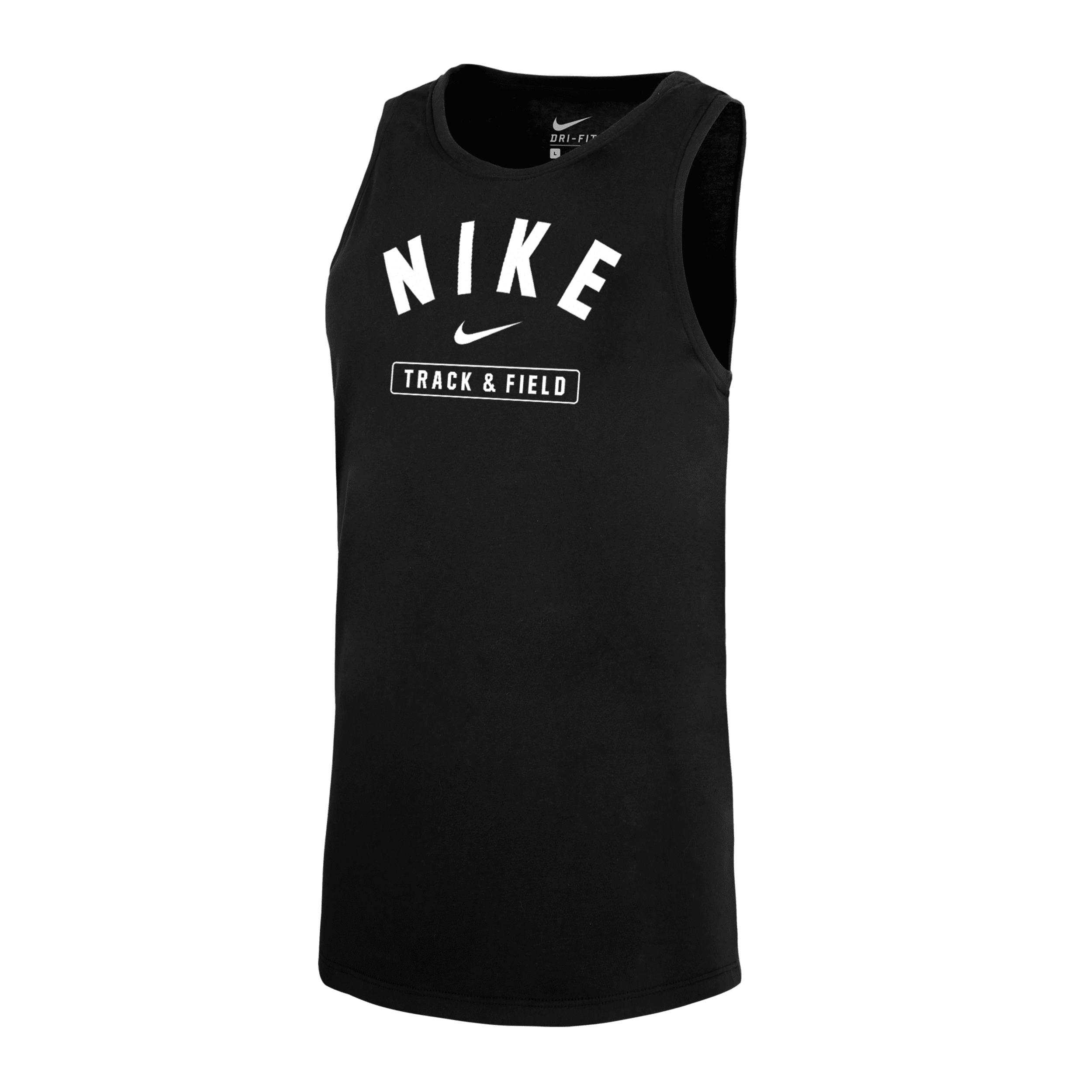 Nike Dri-fit Track & Field Tank Top in Black | Lyst