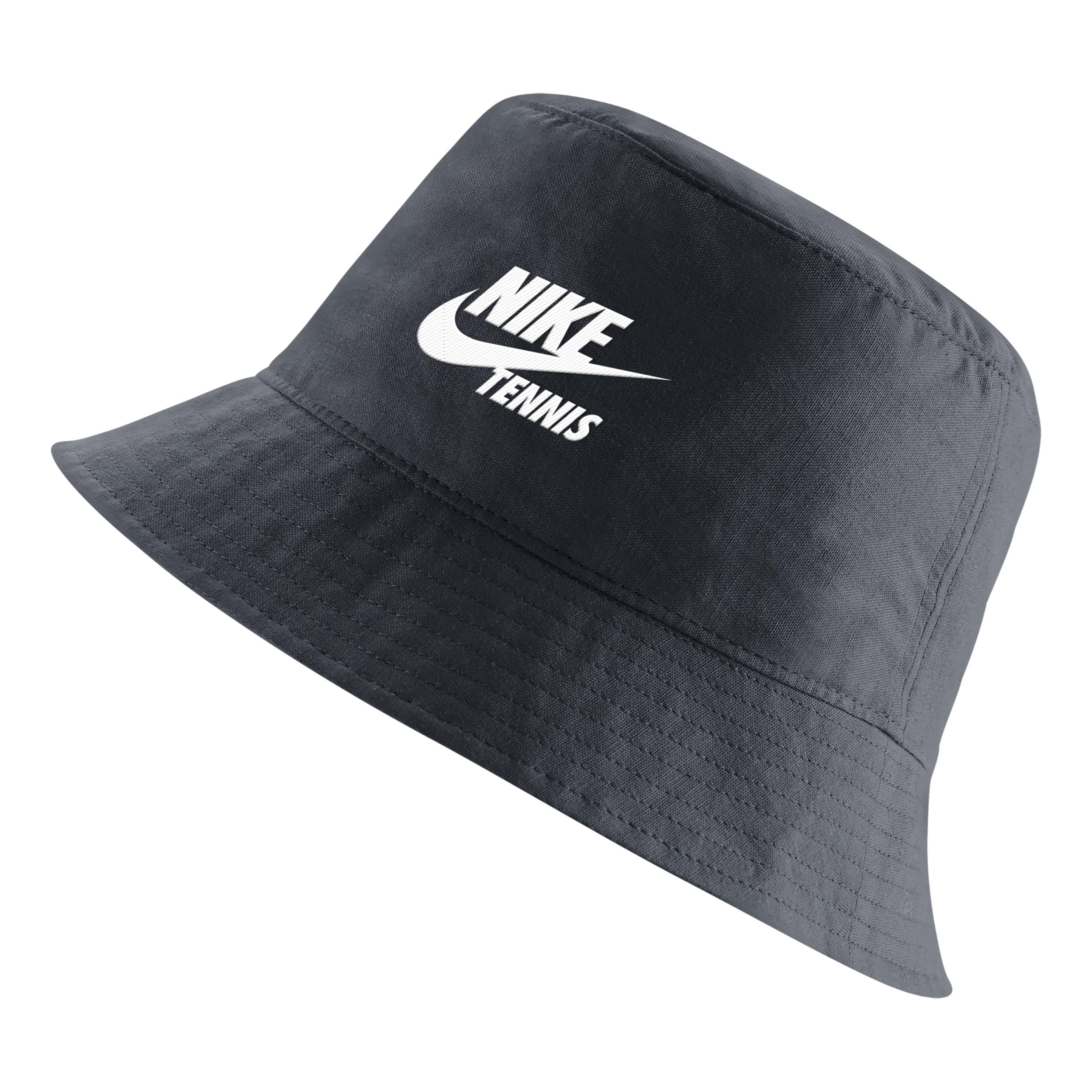 Nike Unisex Swoosh Tennis Bucket Hat In Grey In Black Lyst