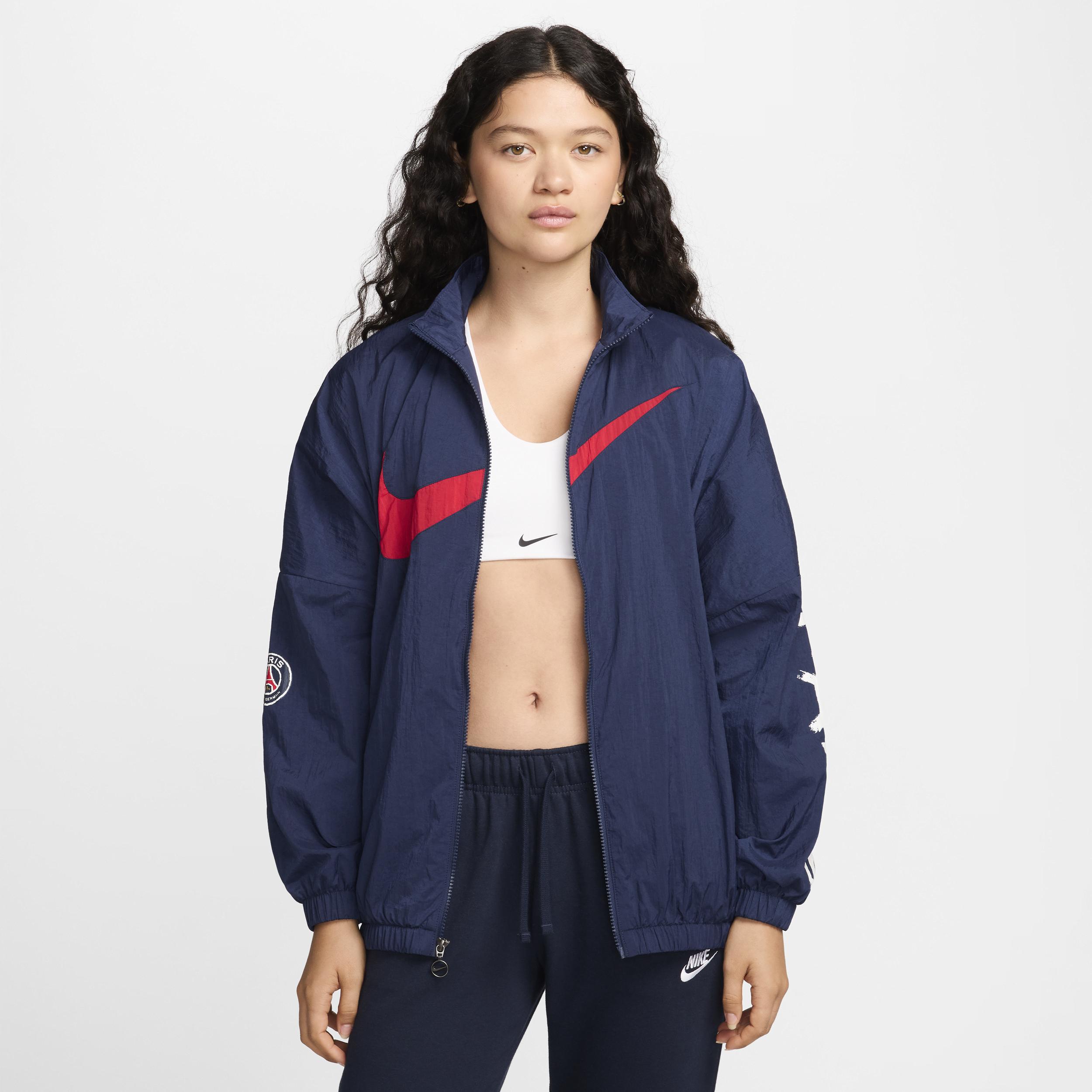Nike Paris Saint-germain Essential Soccer Woven Jacket in Blue | Lyst