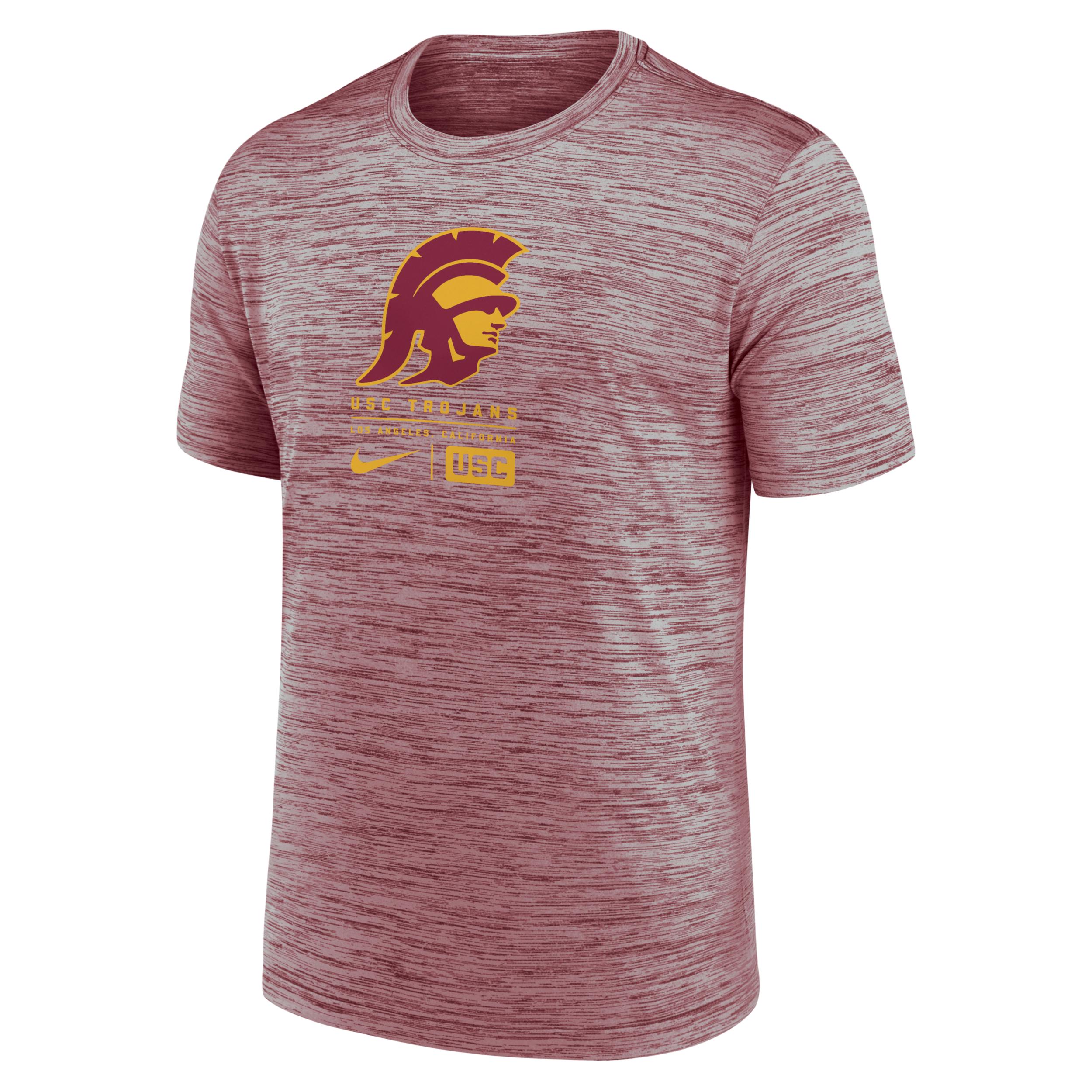 Nike Usc Trojans Campus Center Block Velocity 'Dri-Fit College T-Shirt ...