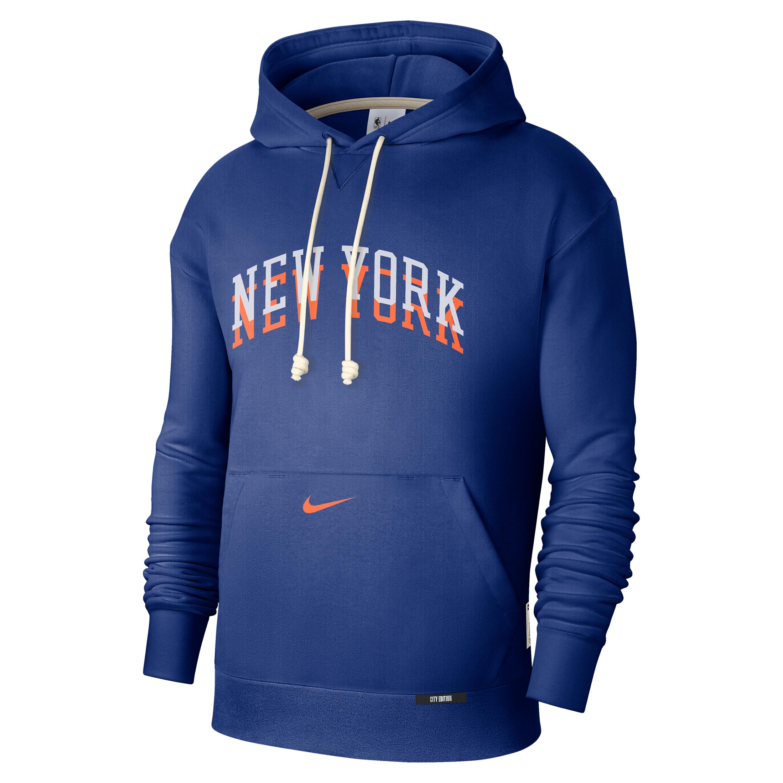 Nike New York Knicks Standard Issue City Edition Dri-Fit Nba Courtside ...
