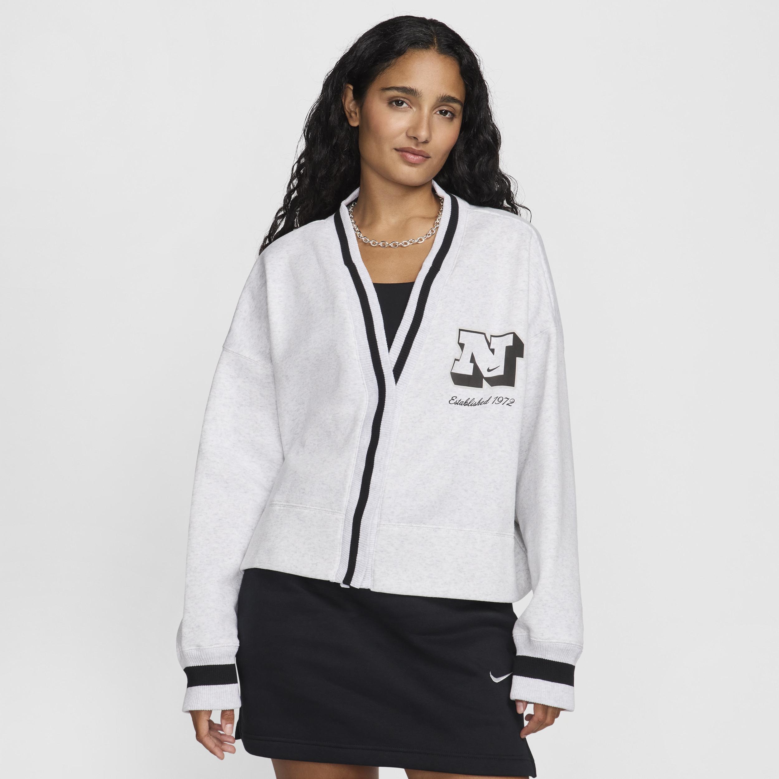 Nike Sportswear Phoenix Fleece Over-oversized Cardigan in White | Lyst