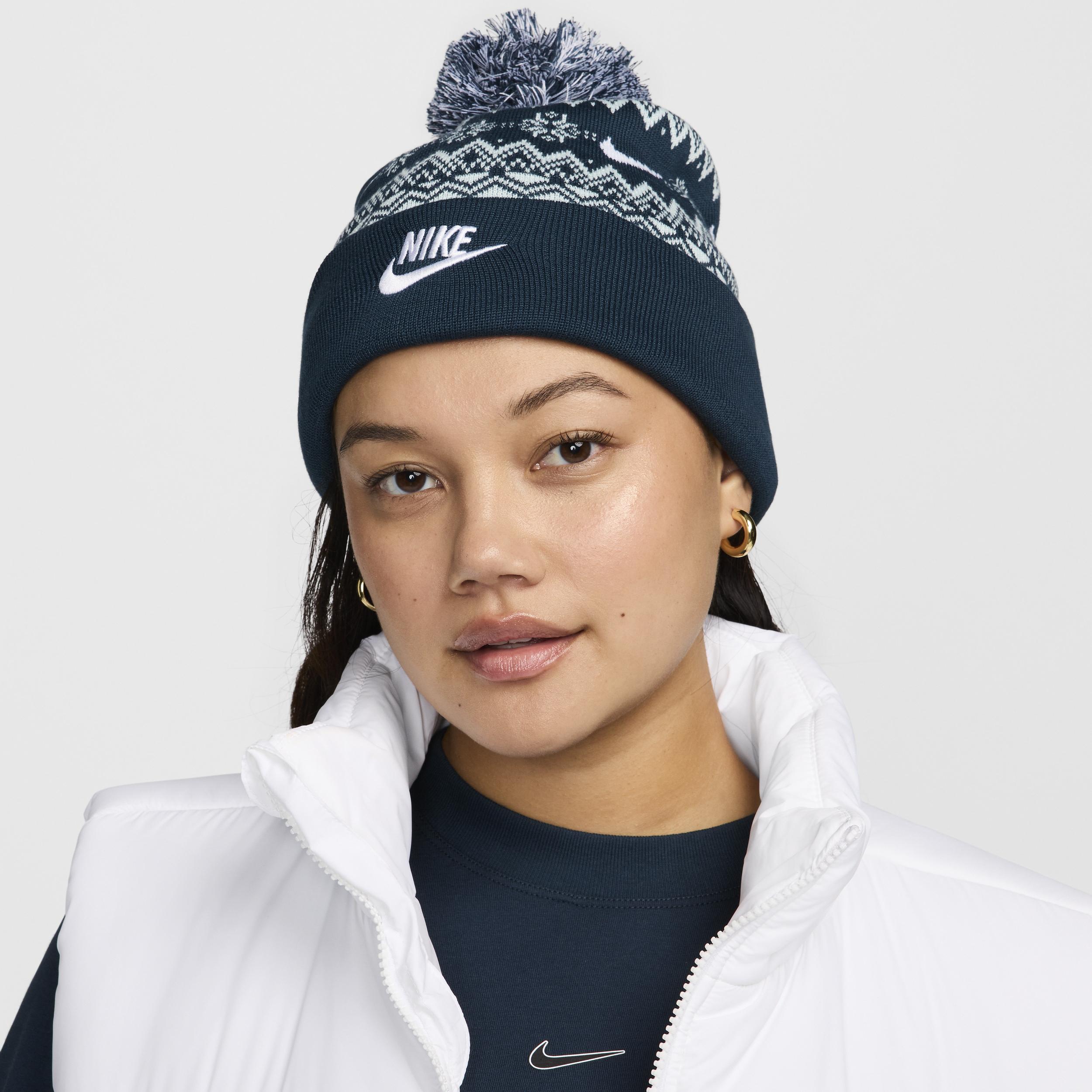 Nike Peak Fair Isle Beanie in Blue | Lyst UK