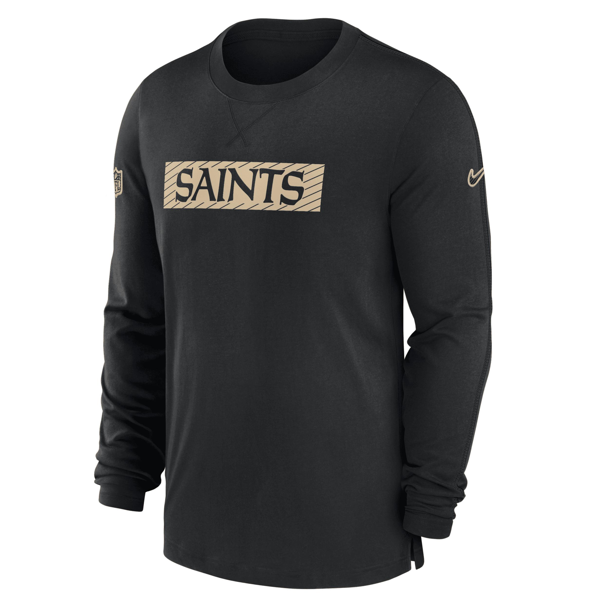 Nike New Orleans Saints Sideline Player Team Issue Men's Dri-fit Long ...
